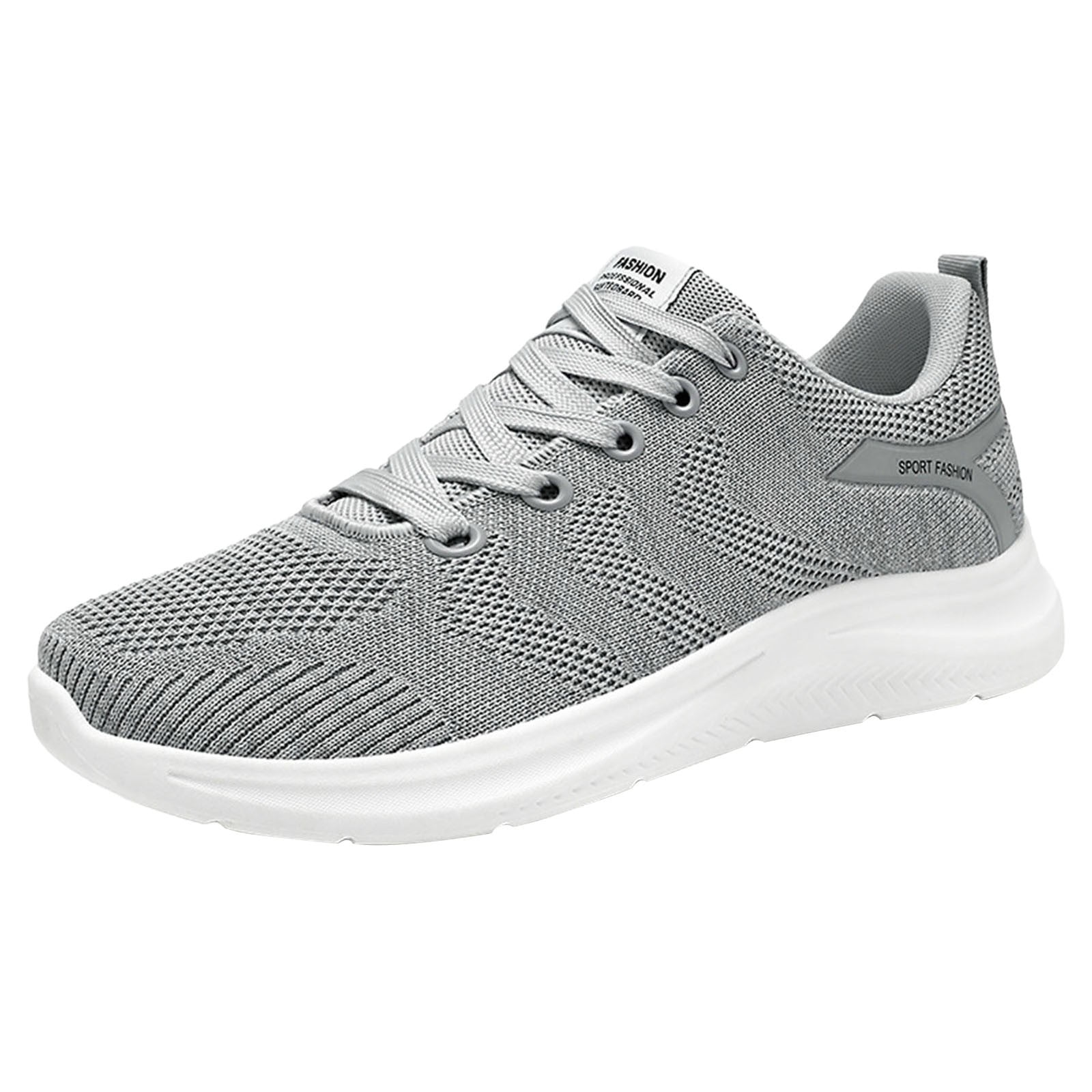 AUDeals Men’s Running Shoes Soft Sole Cushion Slip On Tennis Walking ...
