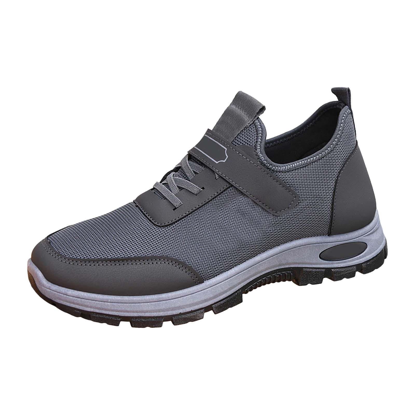 AUDeals Men's Running Shoes Wide Fit Non Slip Athletic Sneakers ...