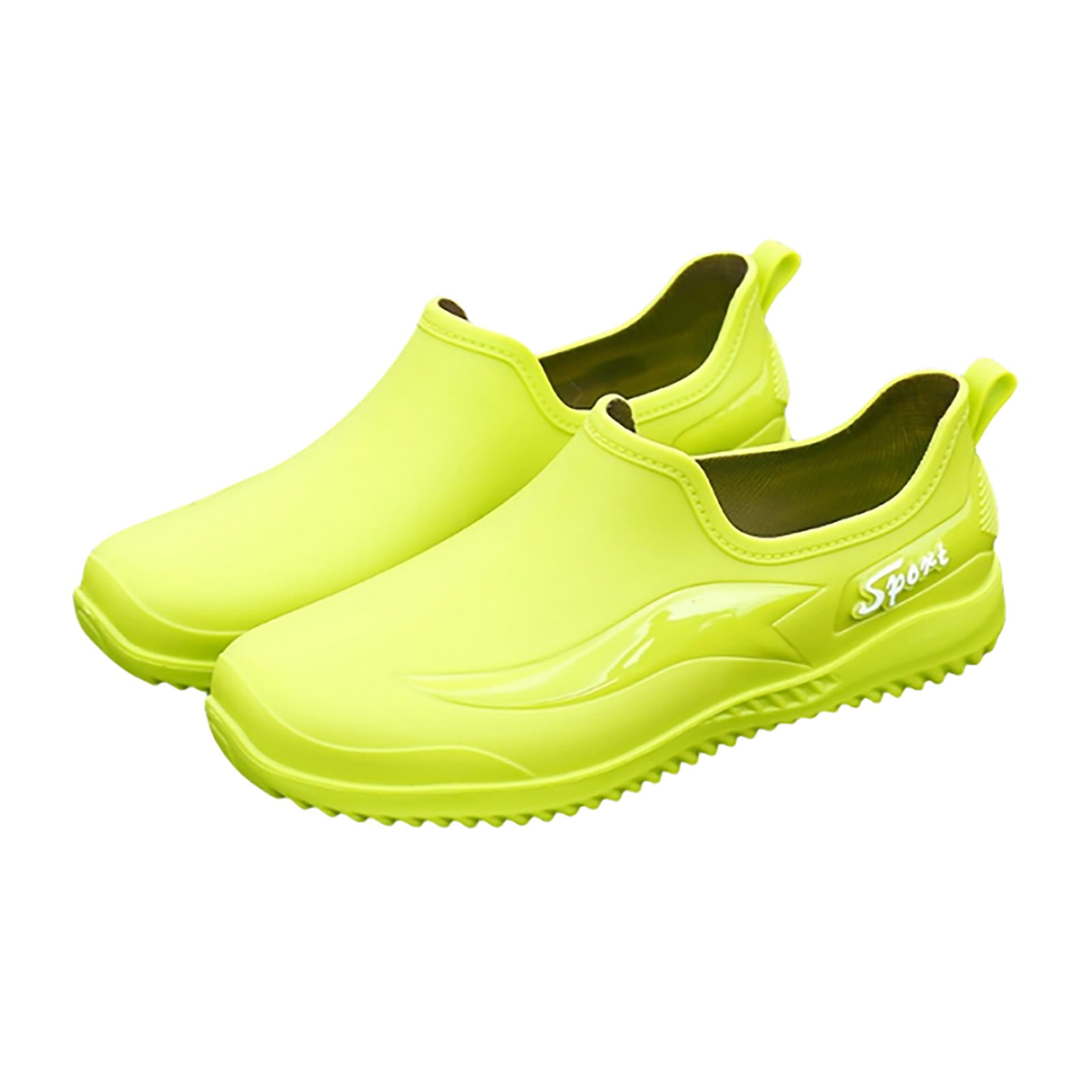 AUDeals Men's Short Ankle Rain Boots Waterproof Anti Slip Mud Shoes ...