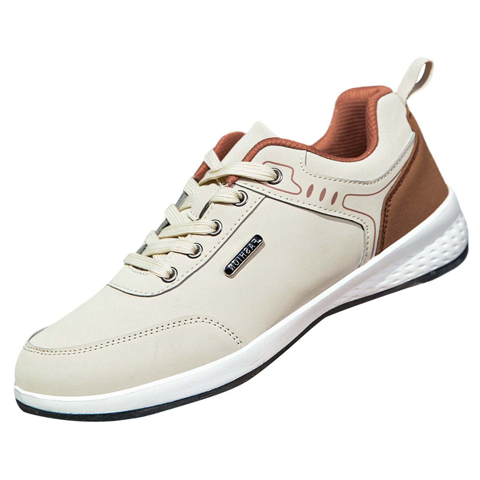 AUDeals Men’s Sneakers Low Top Sports Shoes Round Toe Casual Outdoor ...