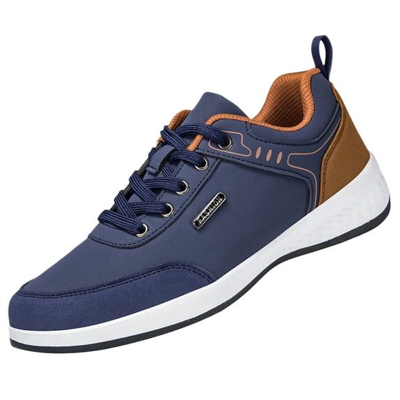 AUDeals Men’s Sneakers Low Top Sports Shoes Round Toe Casual Outdoor ...
