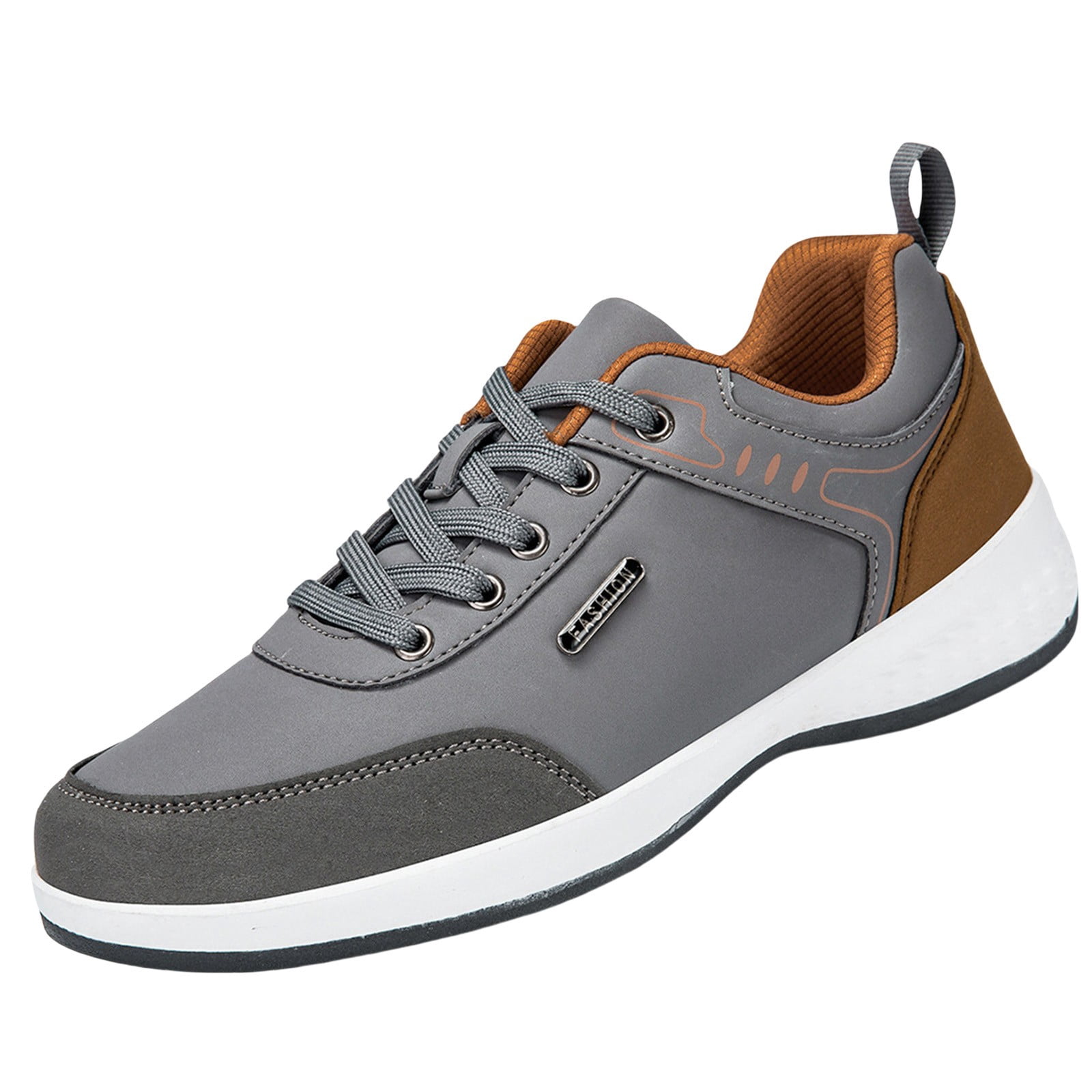 AUDeals Men’s Sneakers Low Top Sports Shoes Round Toe Casual Outdoor ...