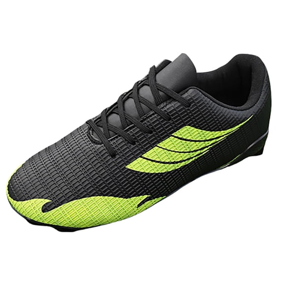 AUDeals Men's Soccer Cleats Breathable Athletic Football Training Shoes ...