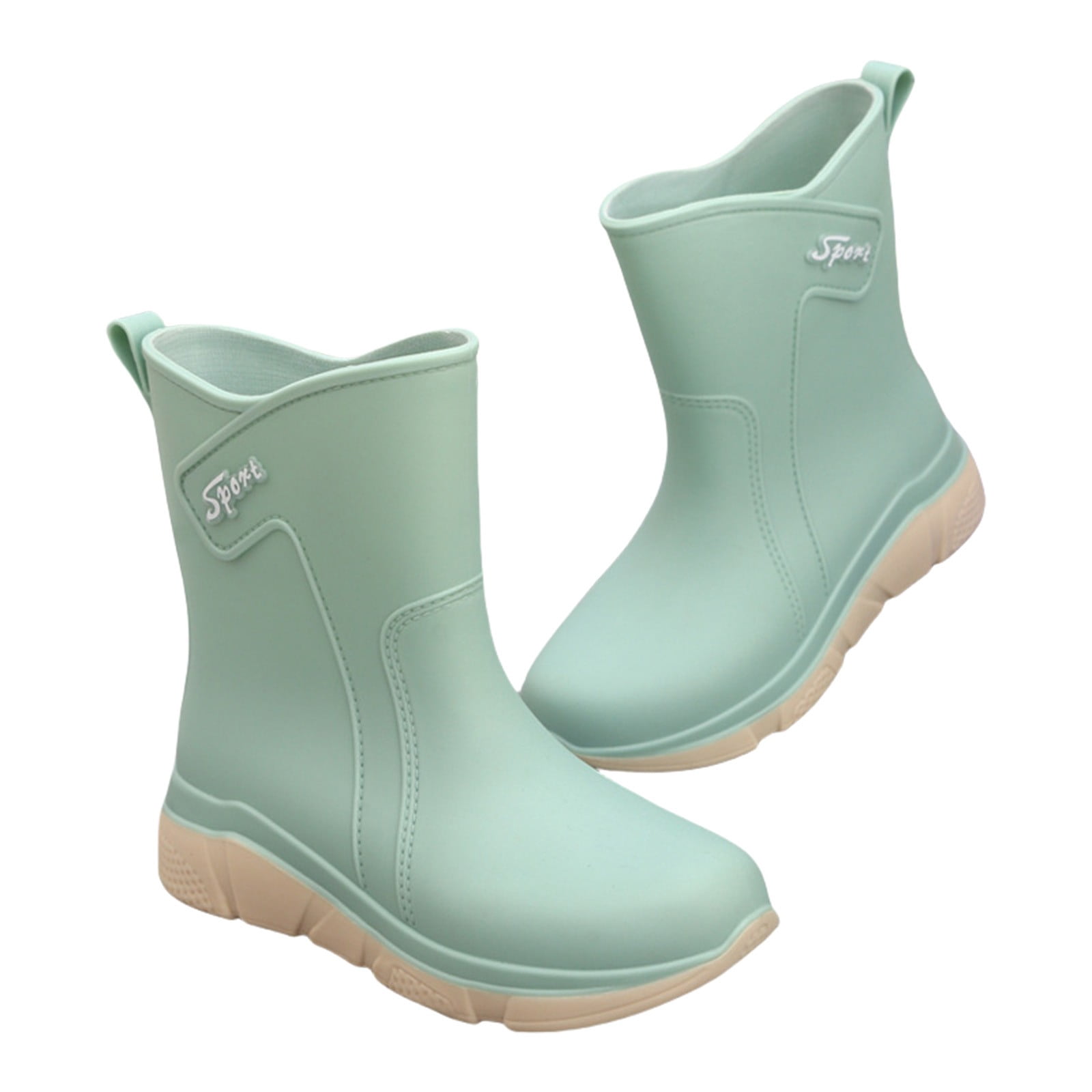 AUDeals Men's Women's Deck Boots, Waterproof Non Slip Rubber Boots for ...