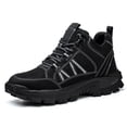 AUDeals Mens Hiking Shoes Slip Resistant Safety Work Boots Waterproof ...
