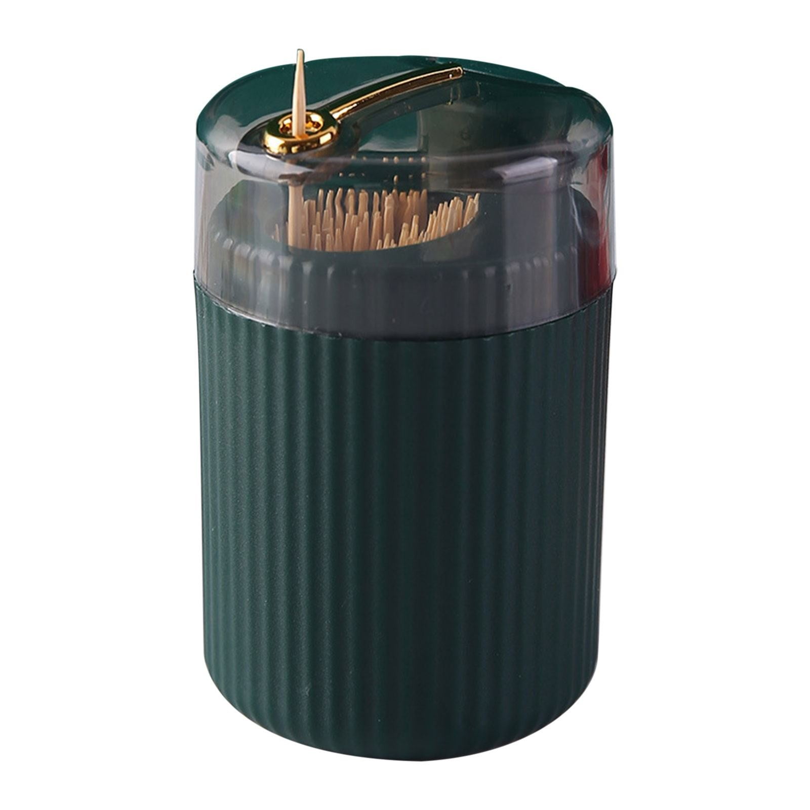 AUDeals Pop-Up Automatic Toothpick Dispenser Light Up Toothpick Dispenser Automatic Toothpick ...