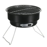 Capri Portable Charcoal Grill with Chimney, Small BBQ Grill Double ...