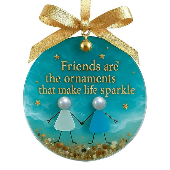 AUDeals Sea Acrylic Christmas Ornaments Sea Acrylic Decor for Tree ...