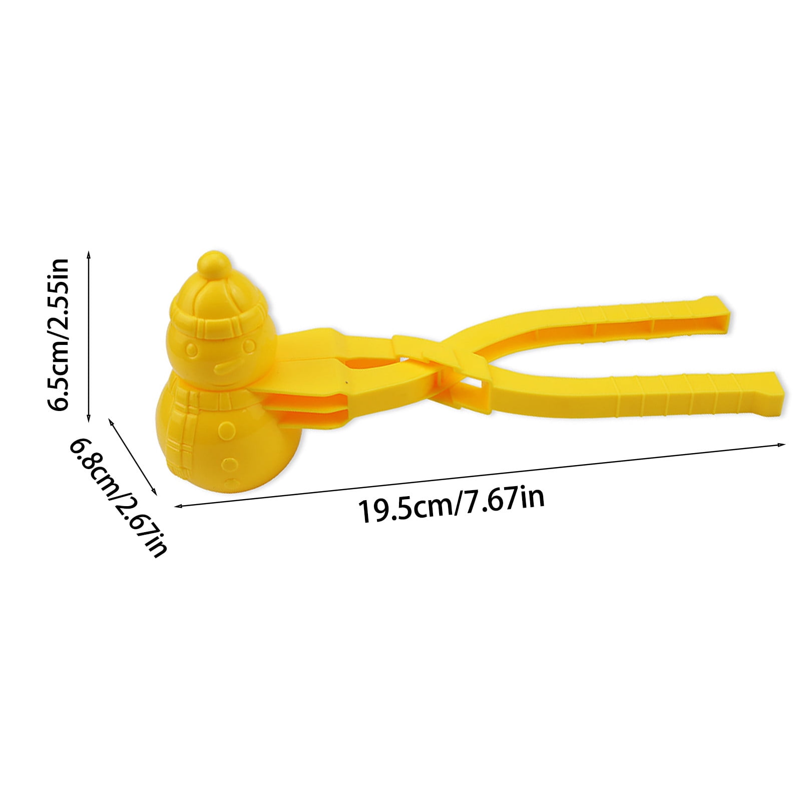 AUDeals Snowman-Shaped Snowball Maker Clip with Sand Mold Tool, Winter ...