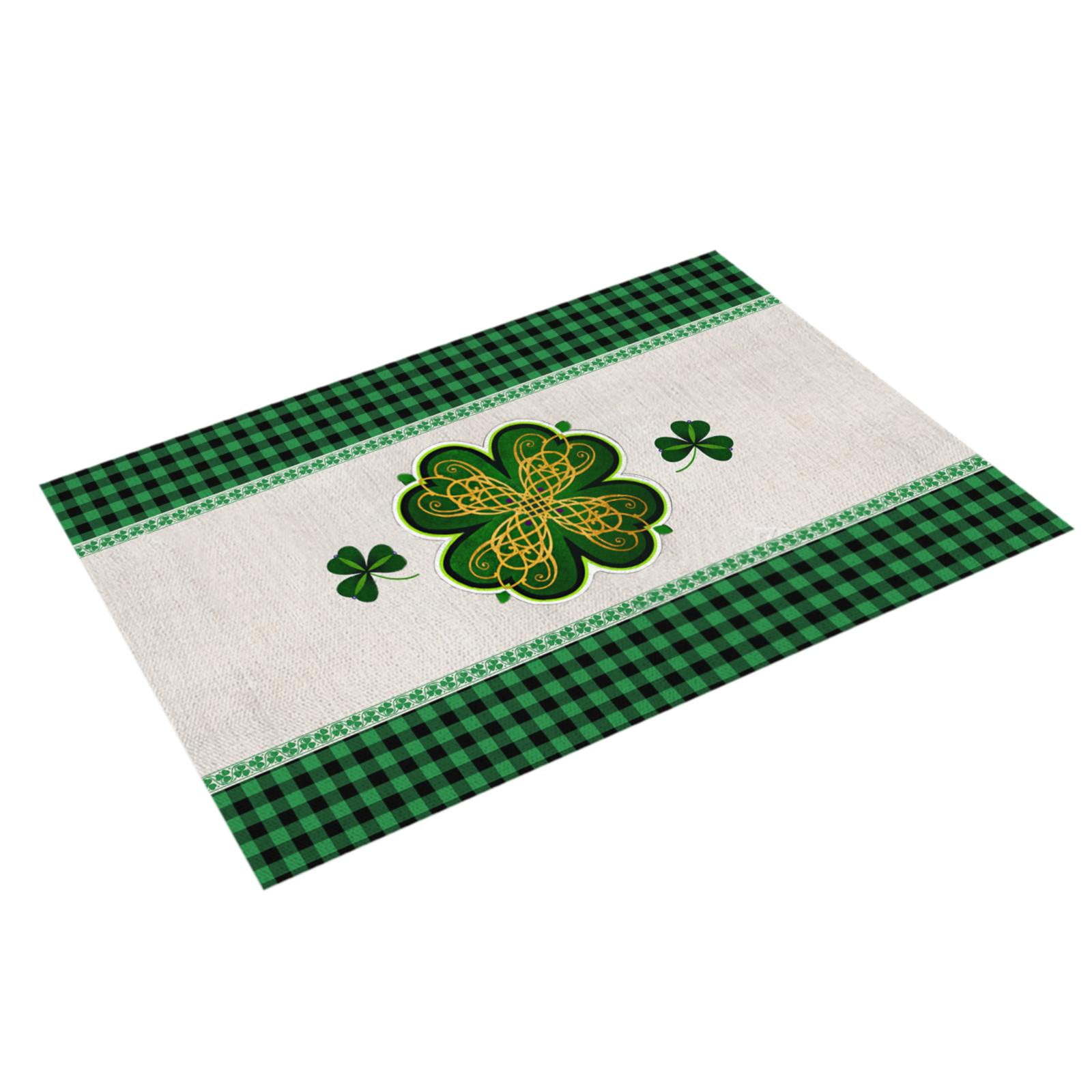 AUDeals St Patrick's Day Table Decor Set Irish Shamrock Placemats ...