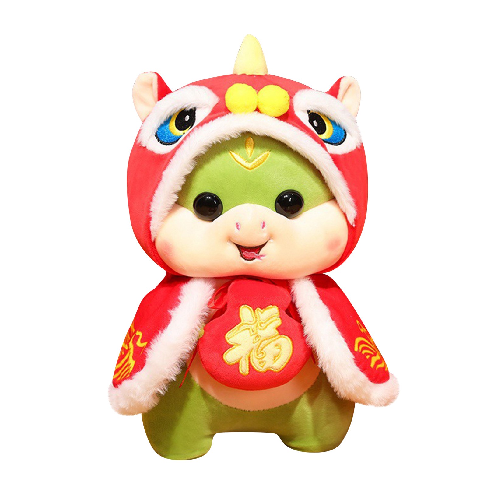 AUDeals Stuffed Animal 2025 Year Of The Mascot Doll 3D Chinese Plushies ...