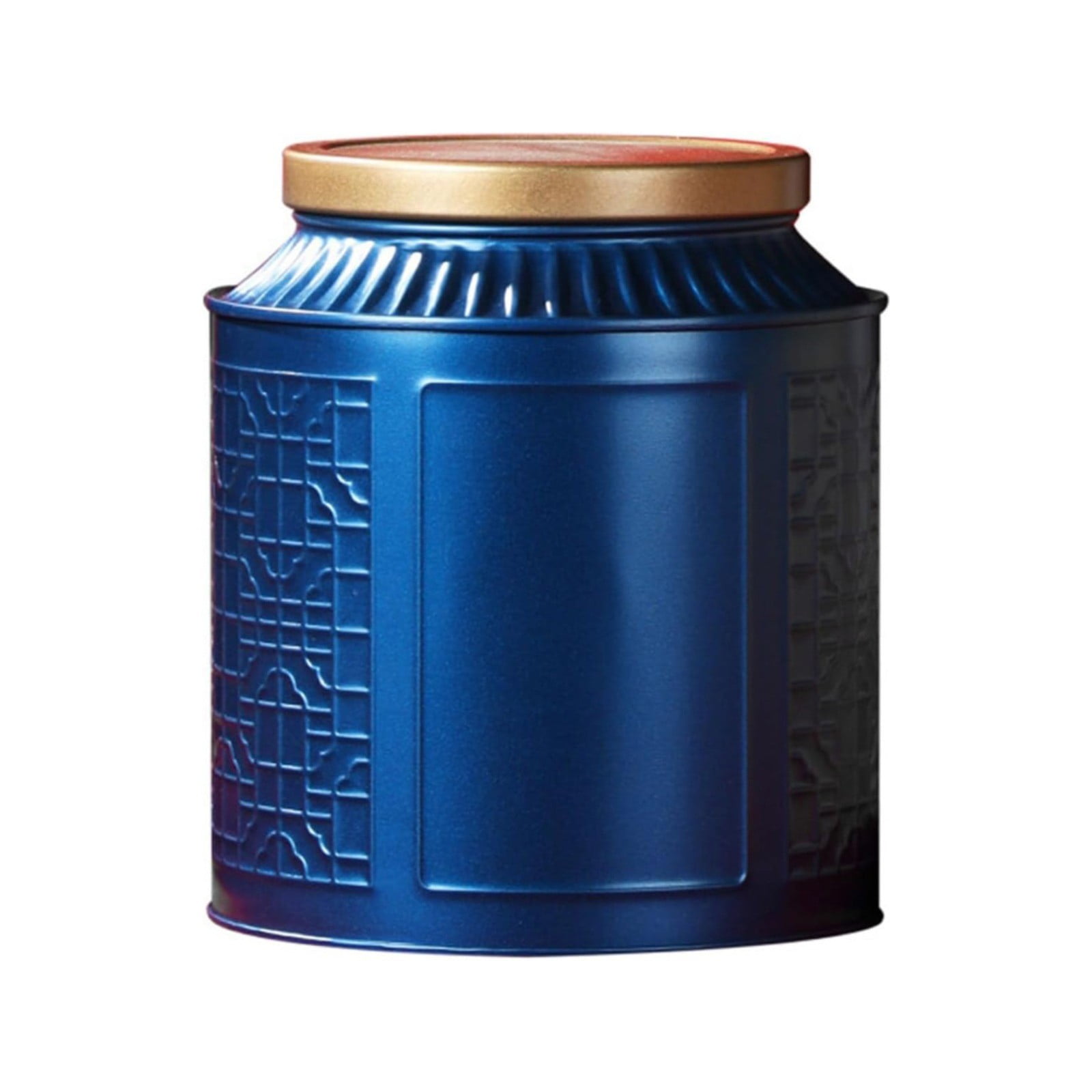 AUDeals Tea Storage Tin Can | Airtight Round Metal Container for Loose ...