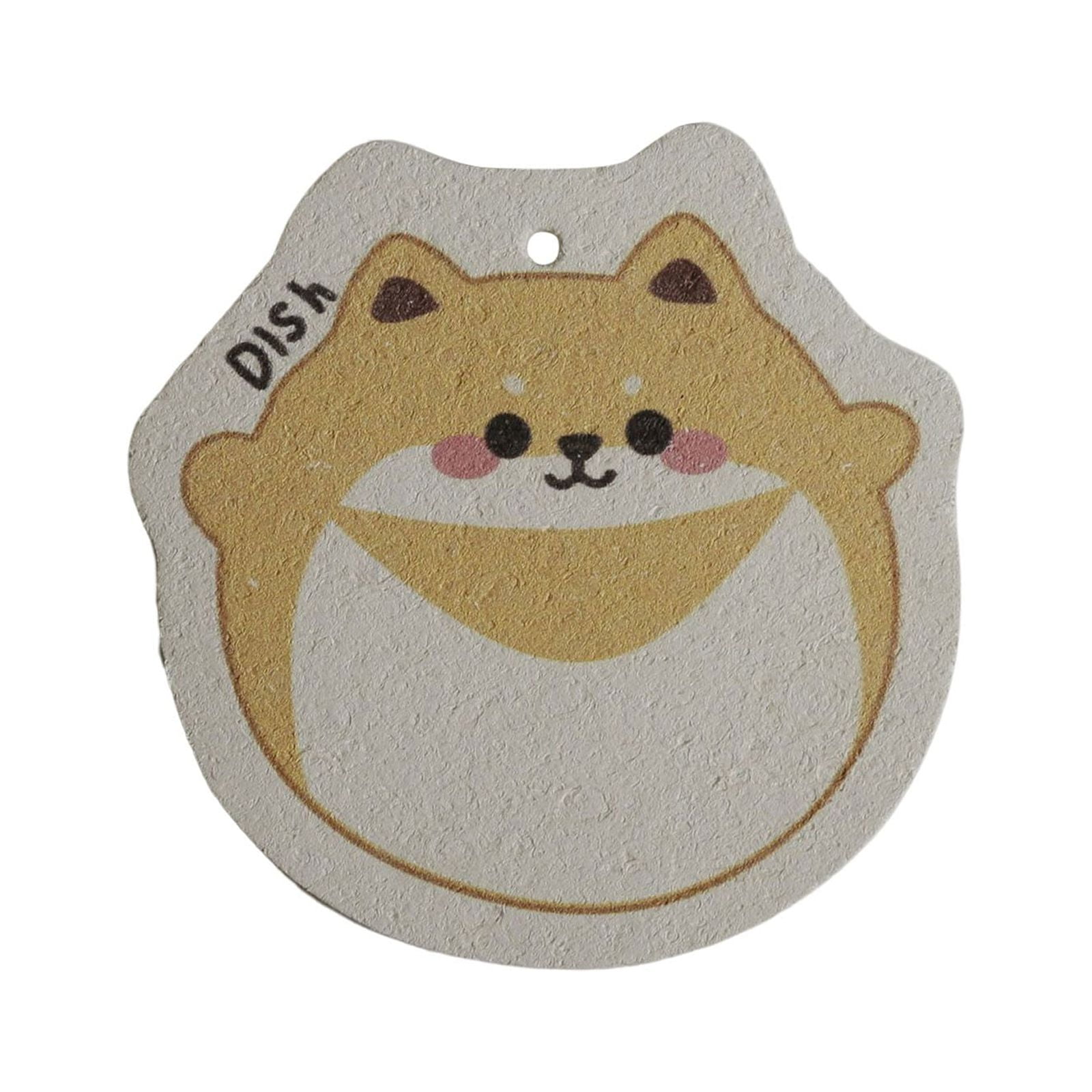 AUDeals Thickened Compressed Wood Pulp Sponge, Cartoon Design Scrubber ...