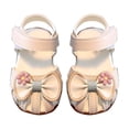 AUDeals Toddler Girls Closed Toe Princess Sandals with Bow Flower ...