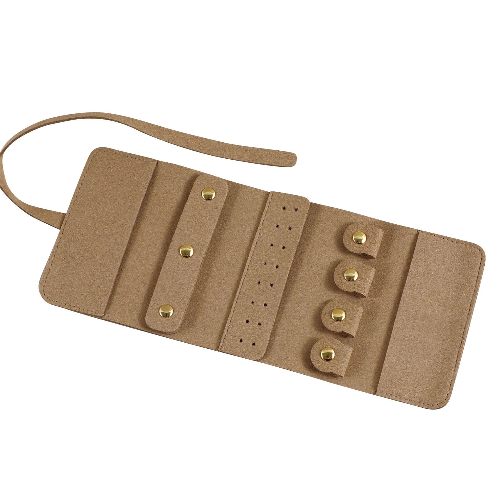 AUDeals Travel Jewelry Organizer Roll | Compact Mini Size Lightweight ...