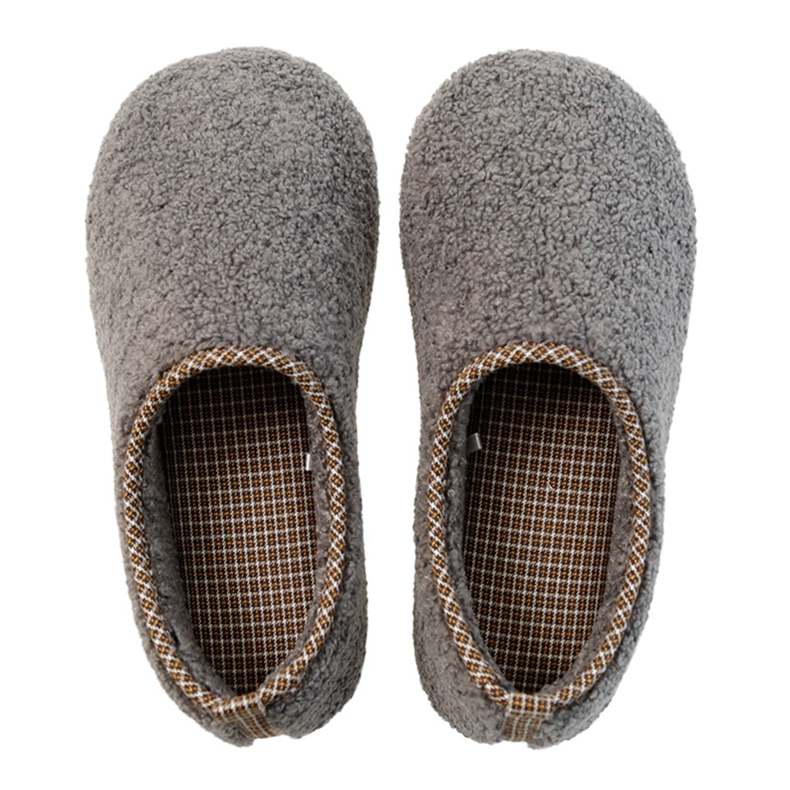 AUDeals Women Cozy Fuzzy Slippers, Warm Memory Foam House Shoes, Closed ...