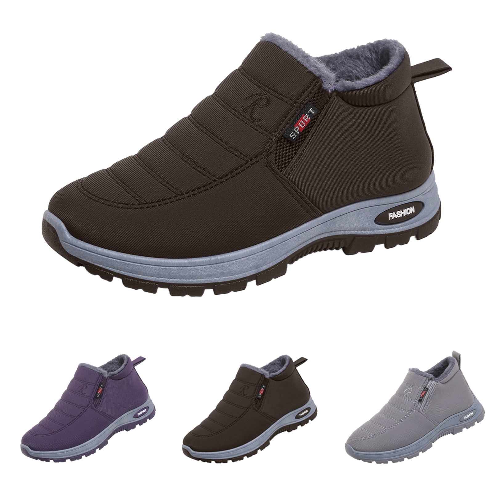 AUDeals Women Hiking Boots, Waterproof Snow Boots, Wide Toe Box Winter ...