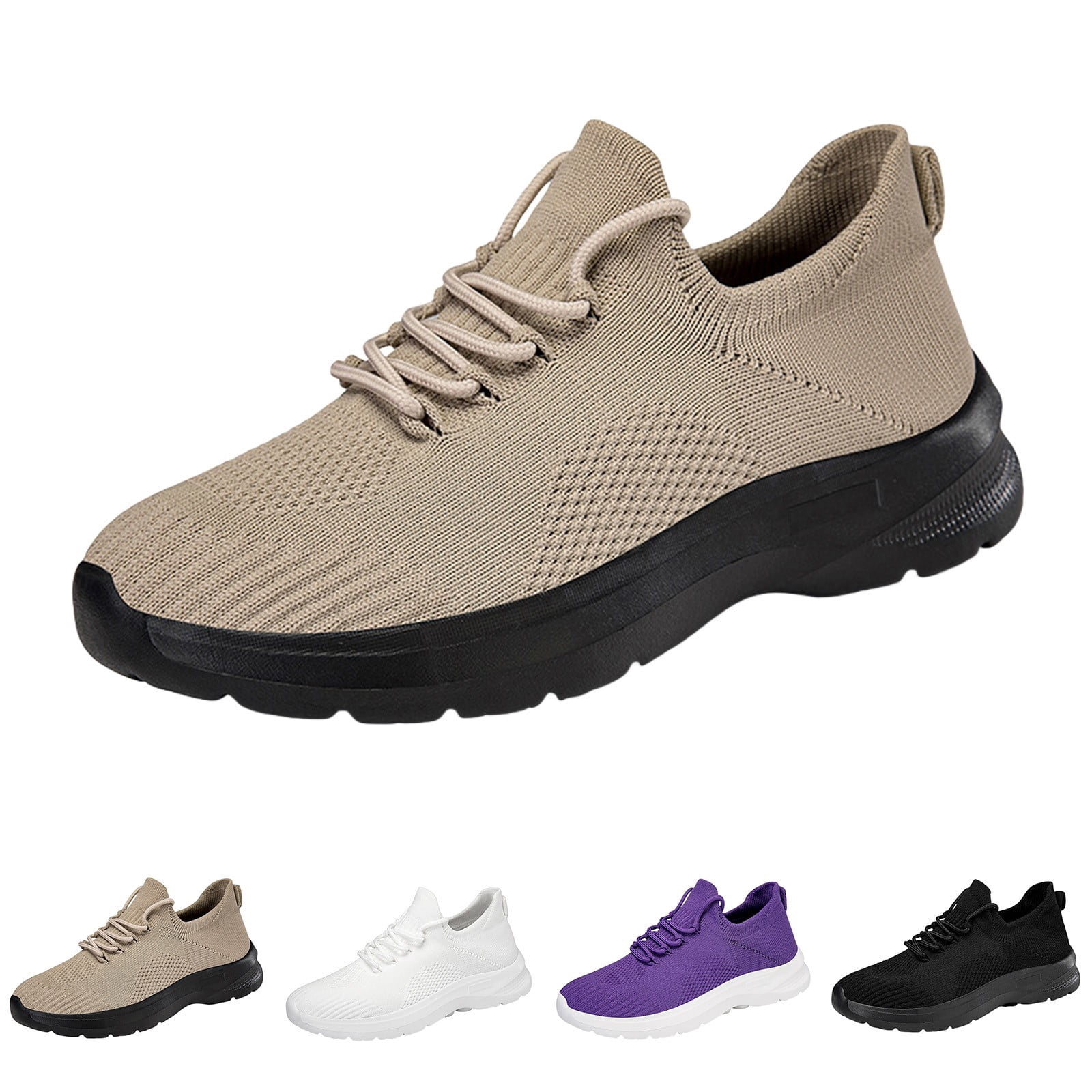 AUDeals Women Non Slip Sneakers, Breathable Lightweight Walking Shoes ...