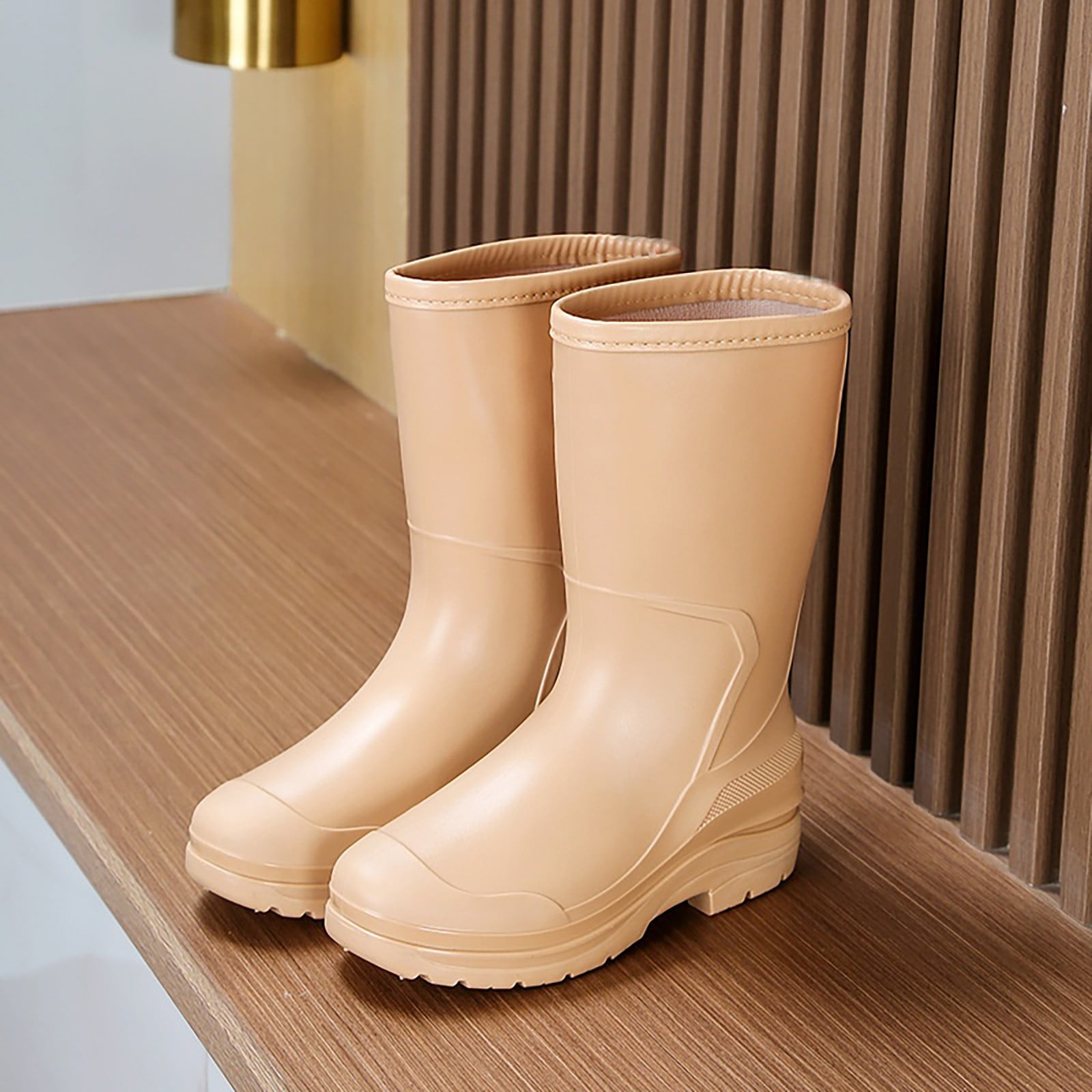 AUDeals Women Rain Boots, Waterproof Slip On Garden Boots, Lightweight ...