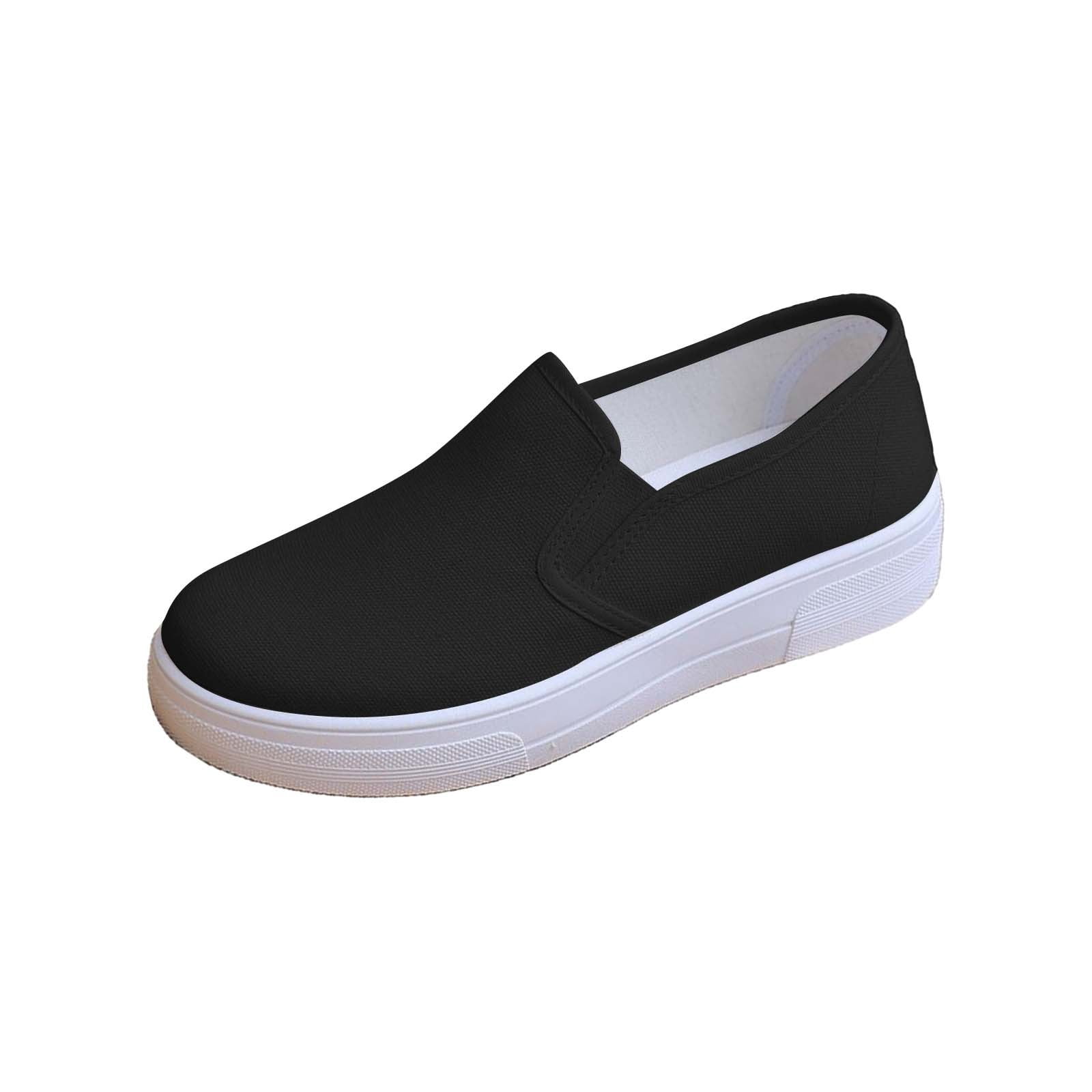 AUDeals Women Slip On Casual Loafers Sneaker Retro Breathable ...