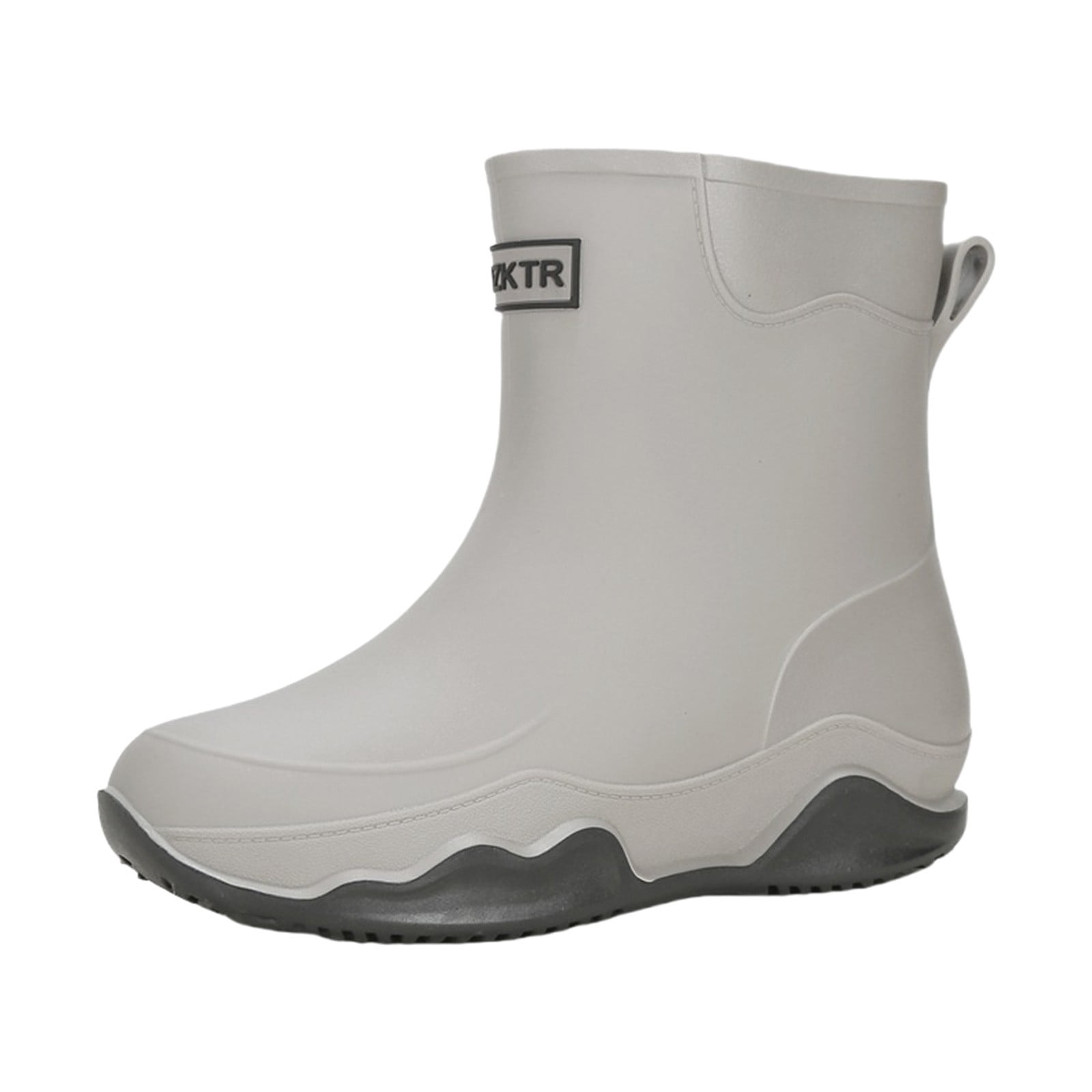 AUDeals Women and Men Waterproof Rain Boots Chelsea Garden Shoes Ankle ...