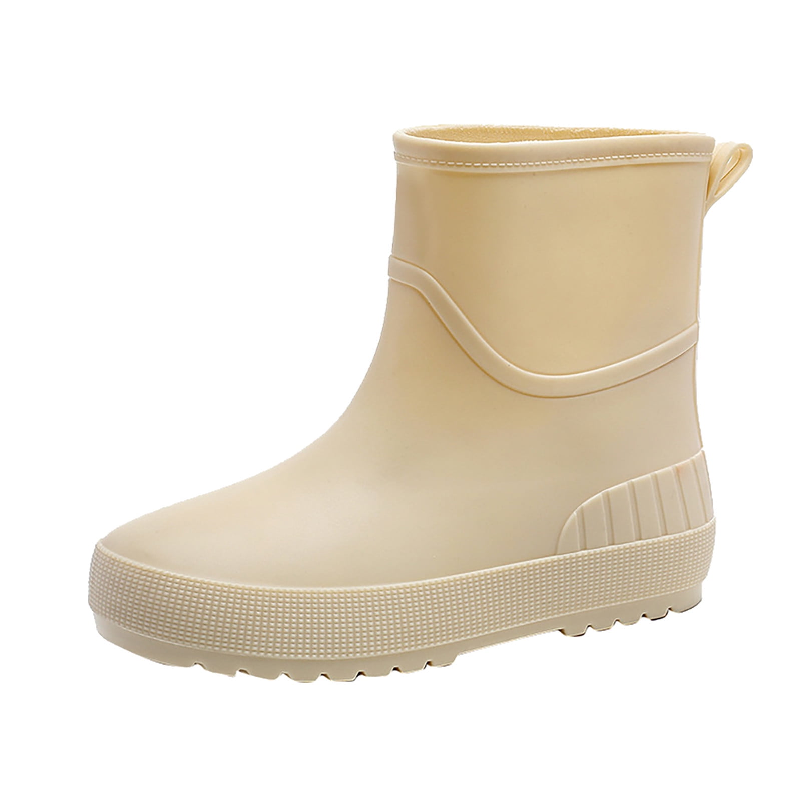 AUDeals Women's Ankle Rain Boots Waterproof Wide Calf Chelsea Boots ...