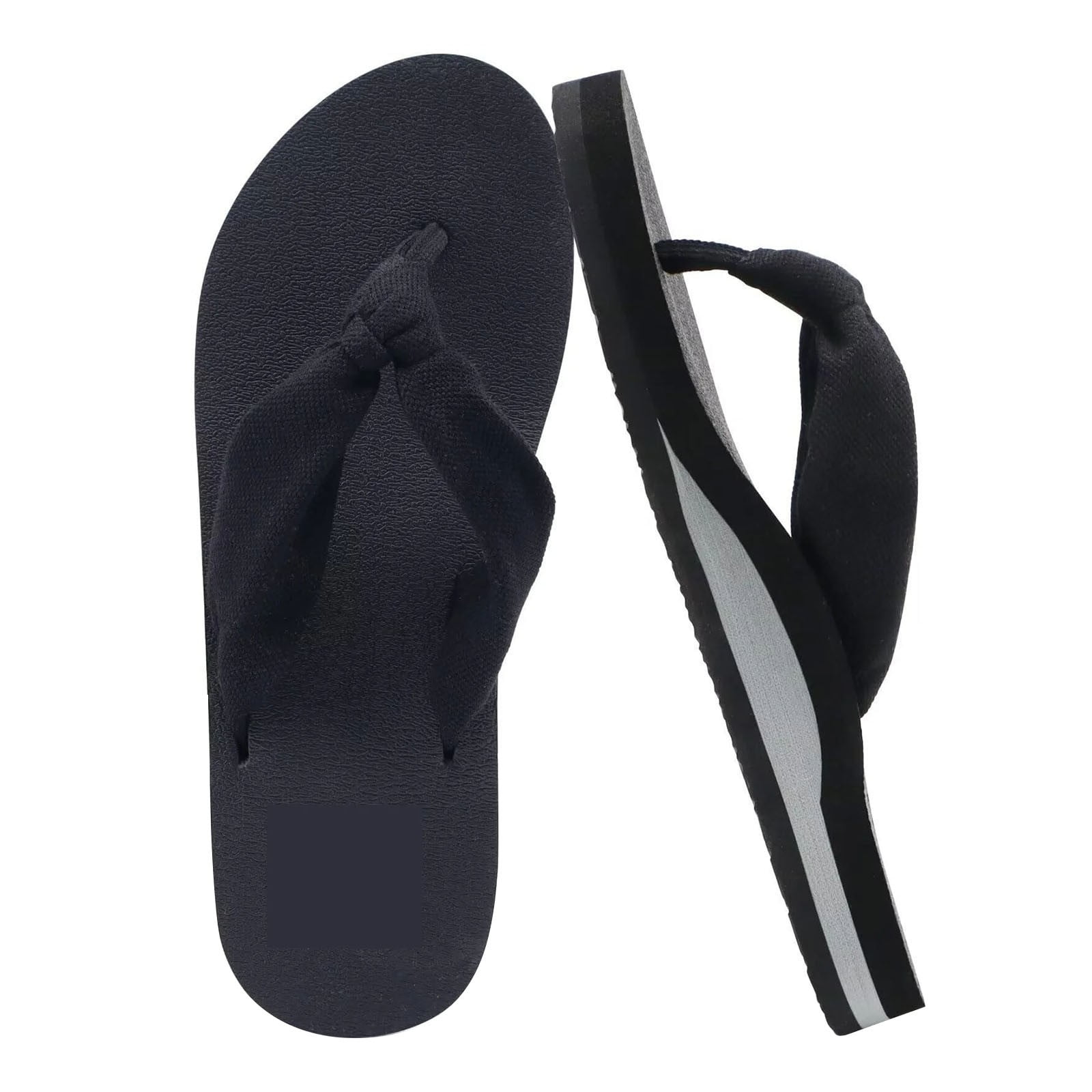 AUDeals Women's Arch Support Flip Flops, Yoga Mat Comfort Thong Sandals ...