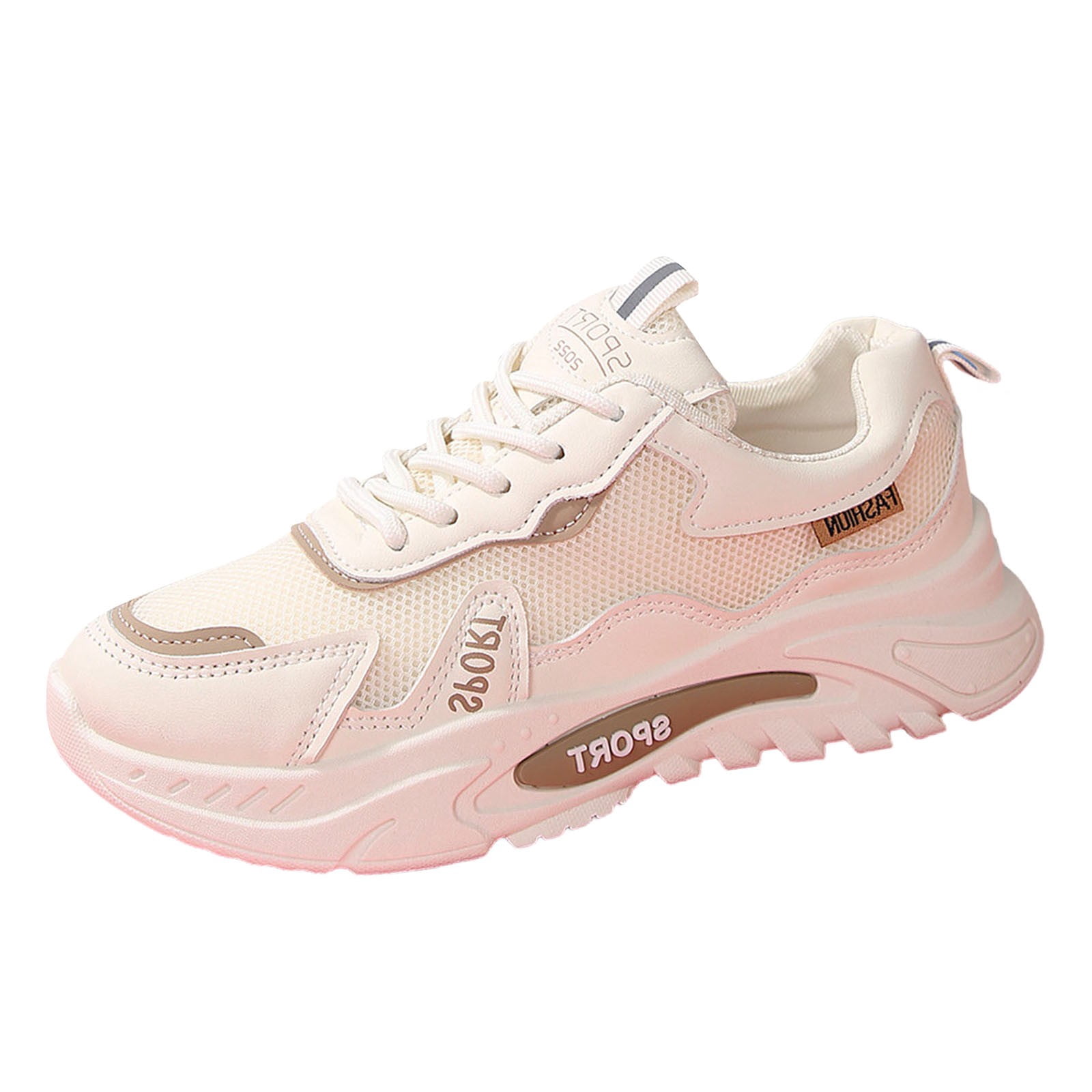 AUDeals Women’s Chunky Platform Sneakers Breathable Casual Fashion ...