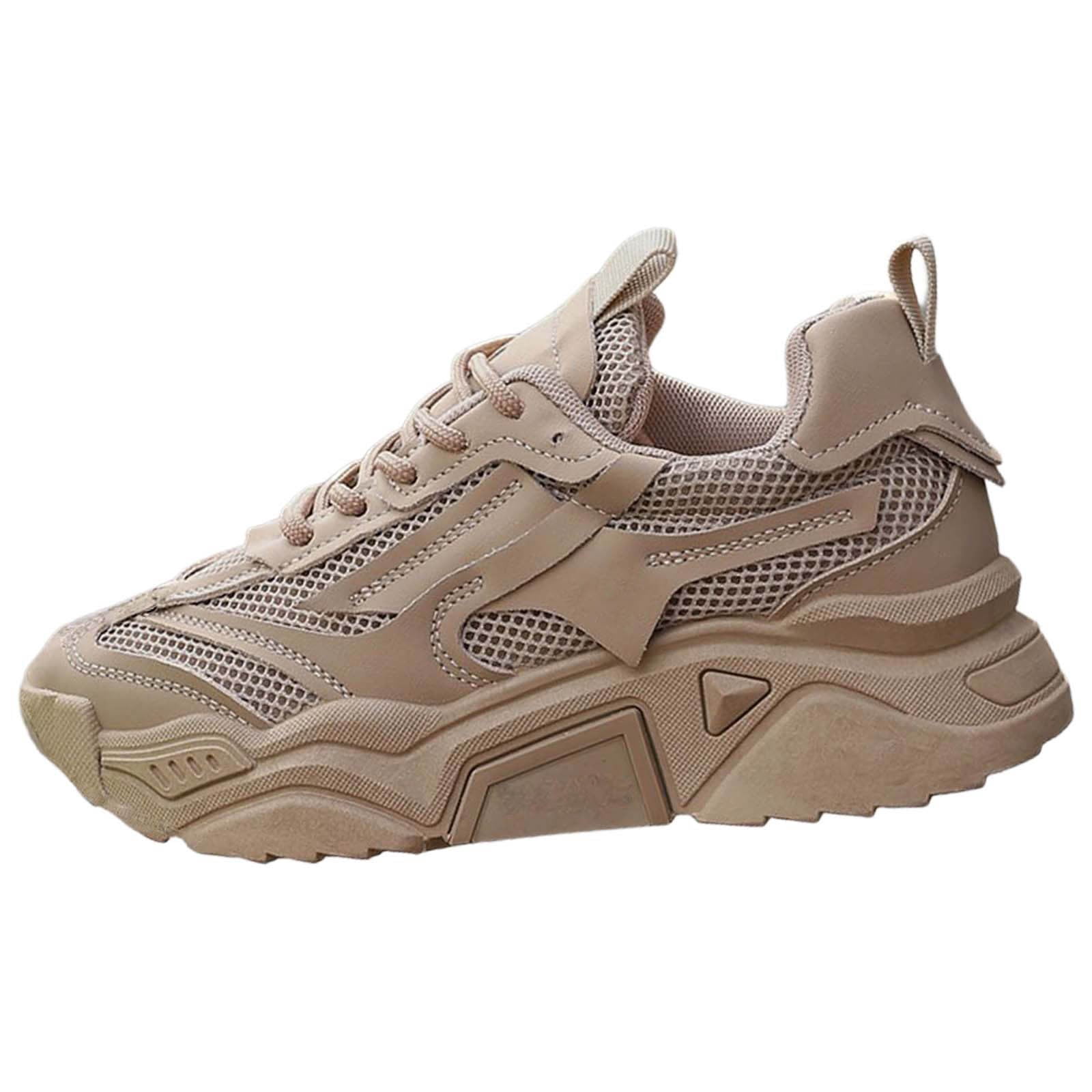 AUDeals Women’s Chunky Platform Sneakers Colorblock Dad Shoes ...