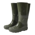 AUDeals Women’s Fashion Mid Calf Rain Boots Slip Resistant PVC Durable ...