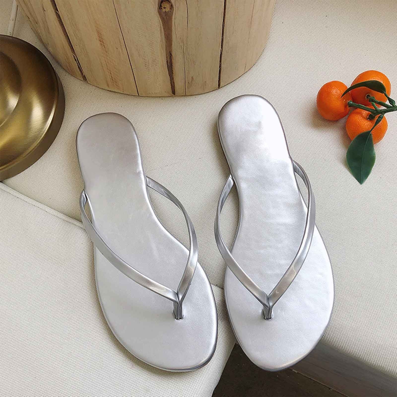AUDeals Women's Flip Flops, Memory Foam Thong Sandals with Ultra Soft ...