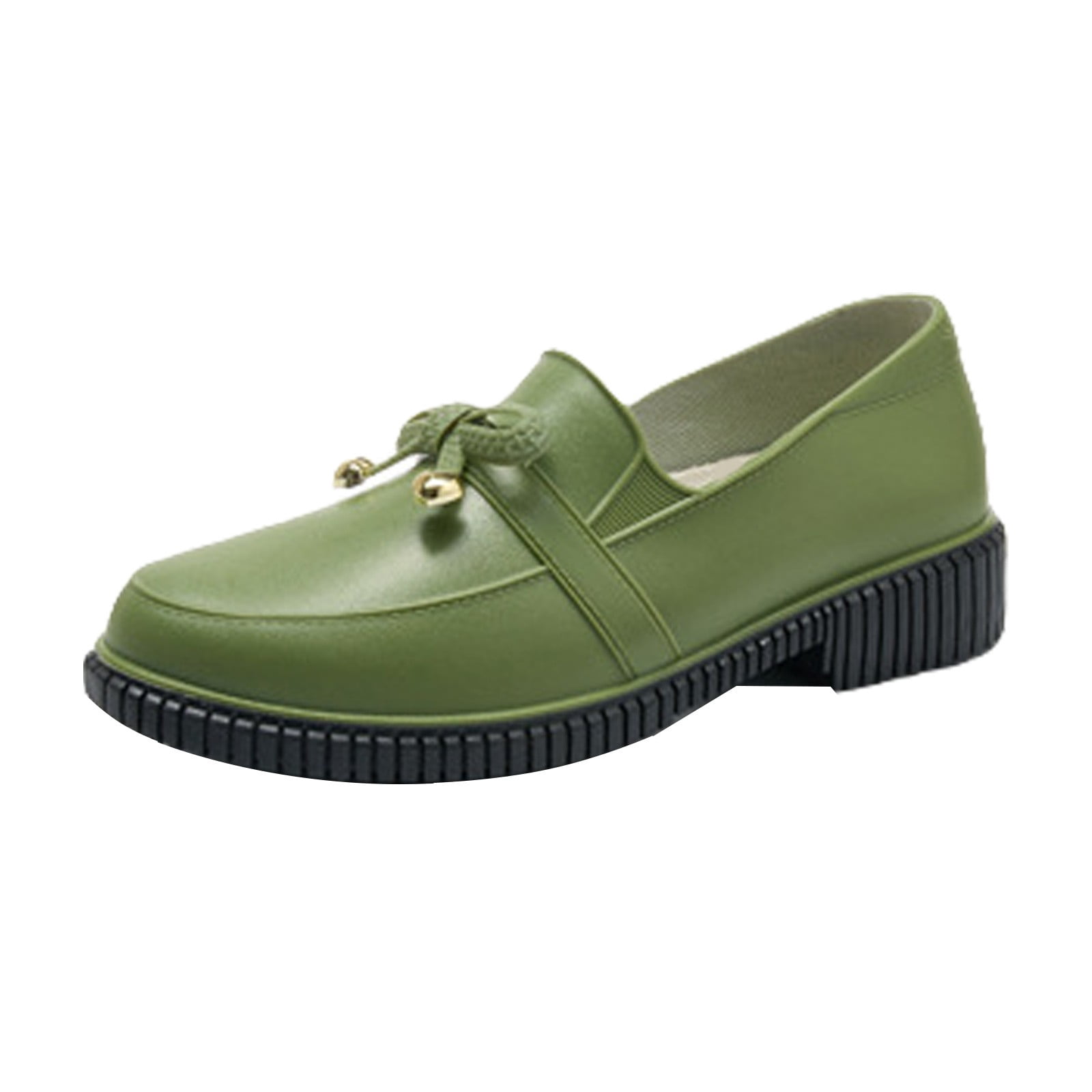 AUDeals Women’s Loafers Business Casual Shoes Round Toe Penny Slip On ...