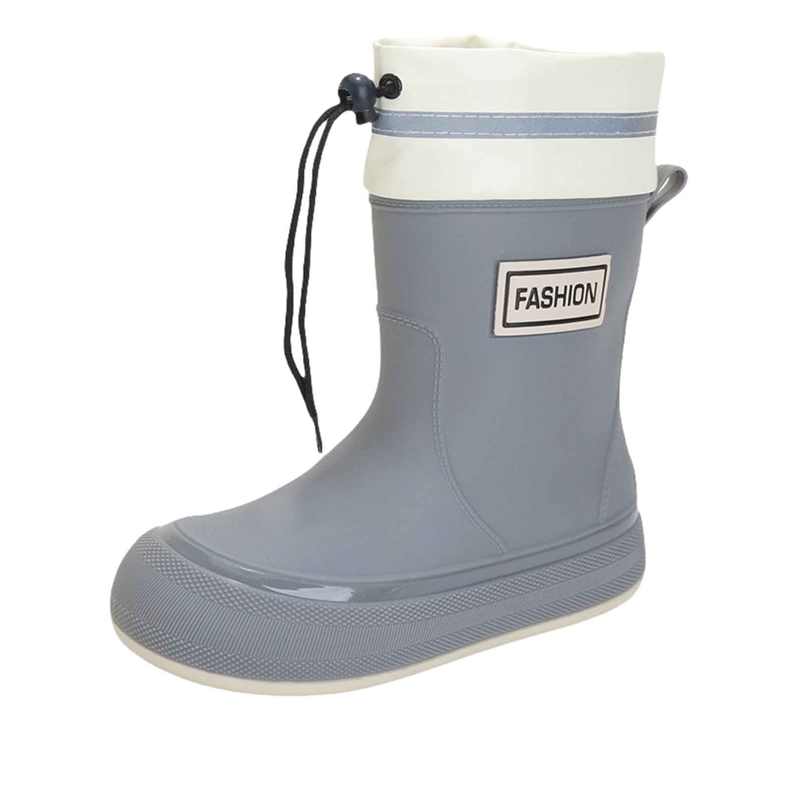 AUDeals Women’s Mid Calf Rain Boots Waterproof Rubber Garden Boots ...