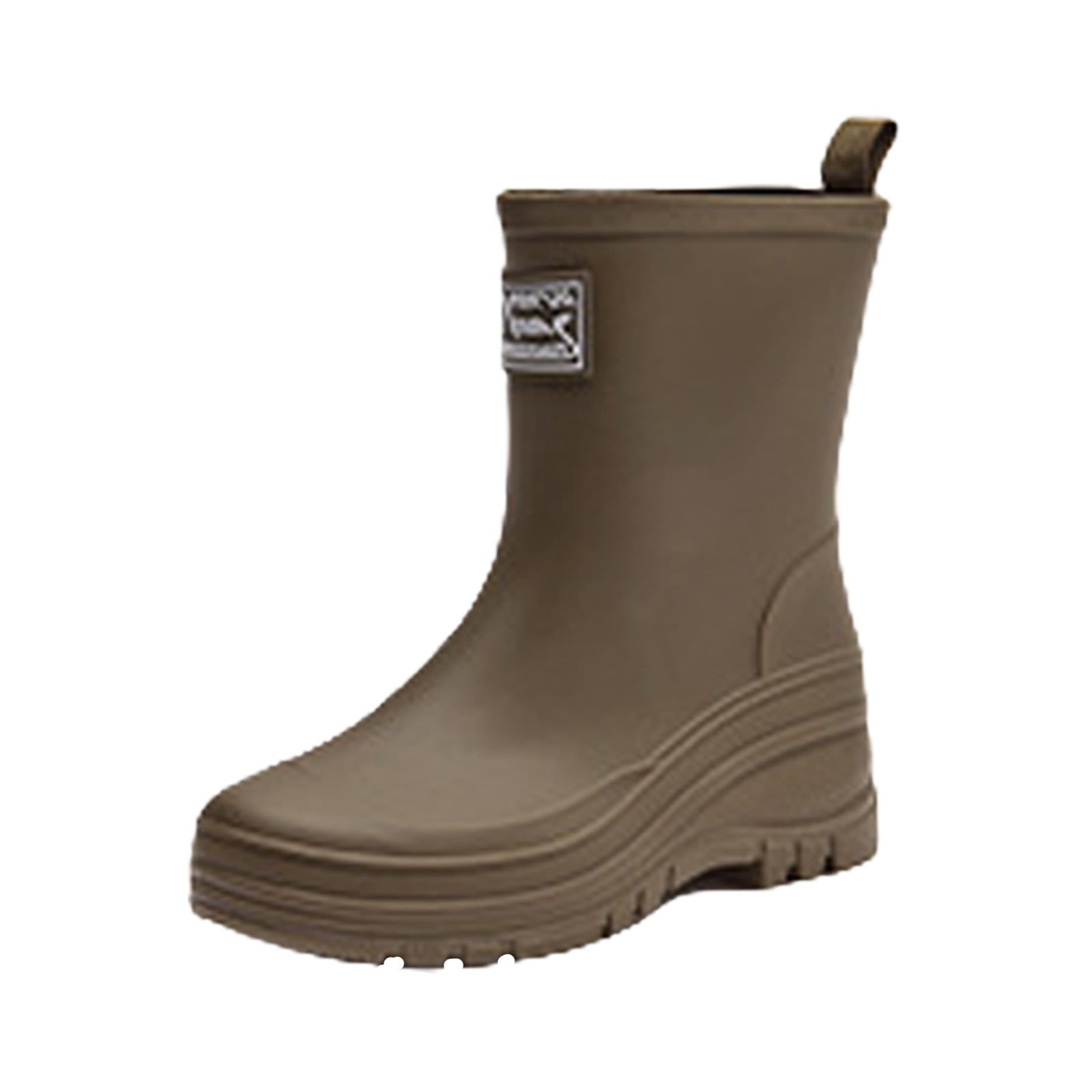 AUDeals Women's Mid Calf Rain Boots Waterproof Thick Sole Non Slip ...