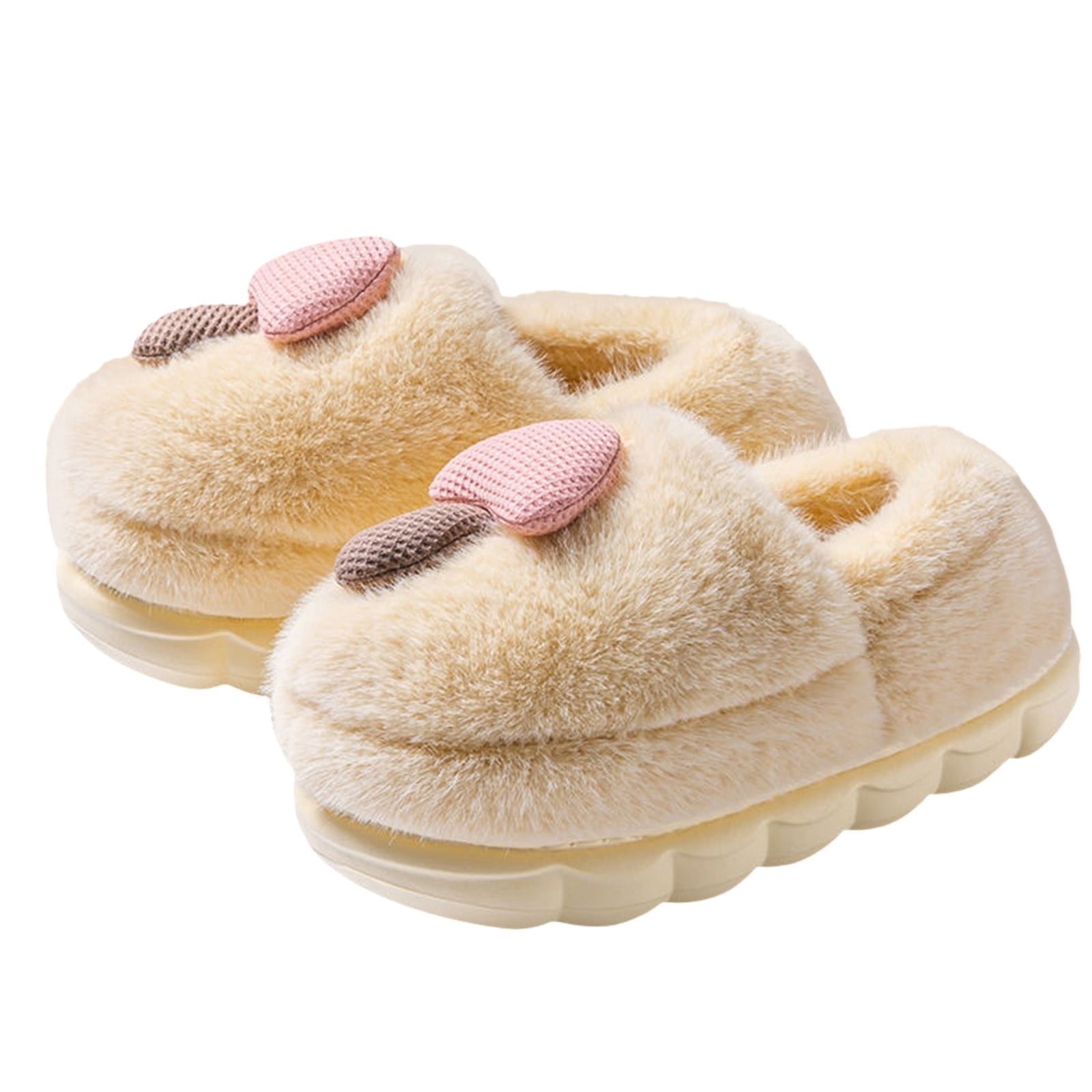 AUDeals Women’s Mushroom Cotton Slippers Memory Foam Cartoon Fuzzy ...