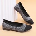 AUDeals Women's Walking Shoes Pointed Toe Slip On Mesh Flat Shoes ...