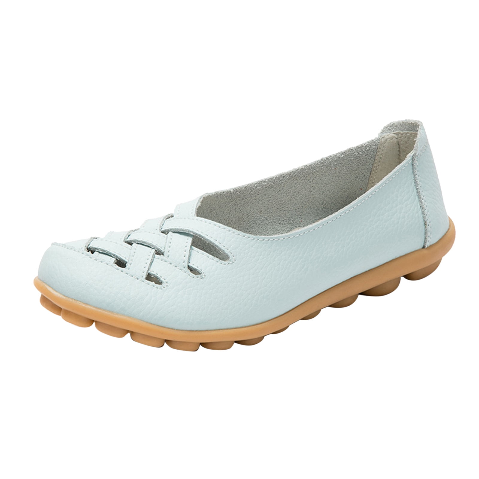 AUDeals Women’s Wedge Loafers Slip On Casual Comfort Walking Driving ...