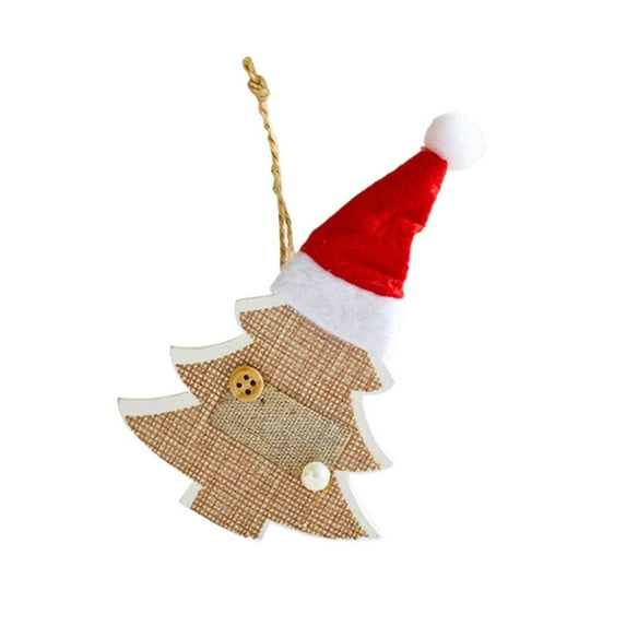 AUDeals Wooden Christmas Ornaments, Rustic Christmas Tree Decorations ...