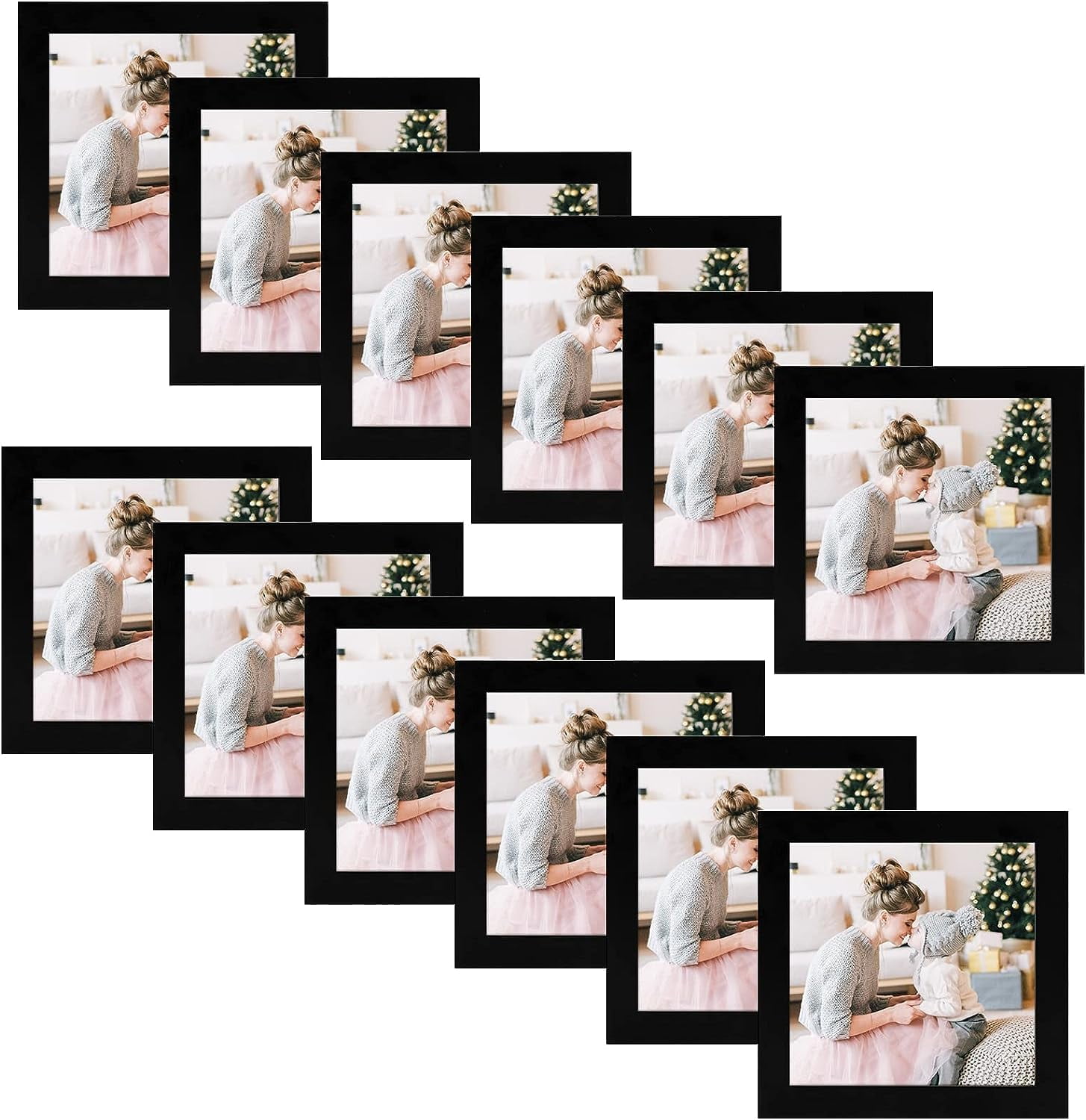 AUEAR, 6x6 Square Frame, Solid Wood And High Definition Glass, Display ...