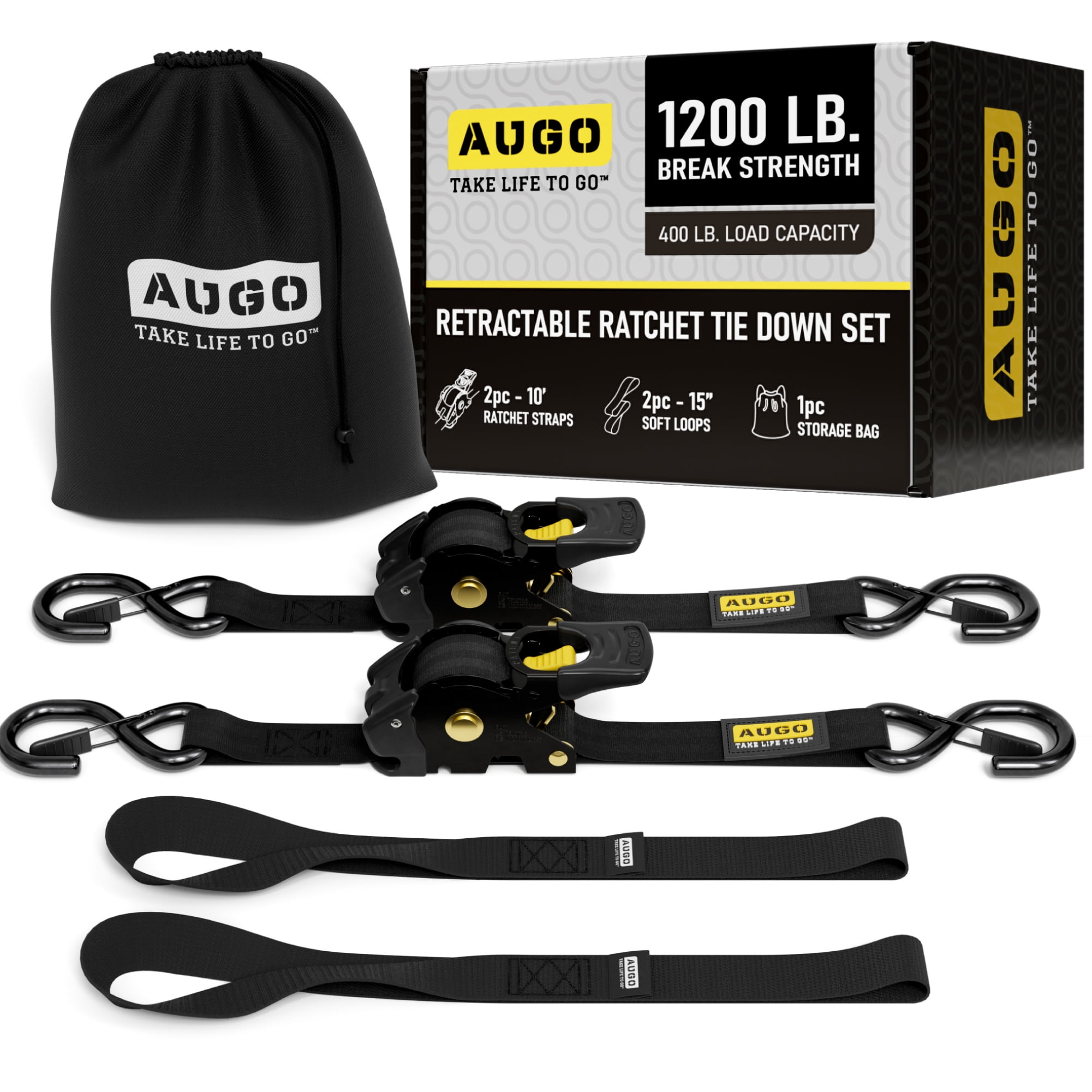 Augo Ratchet Tie Down Straps