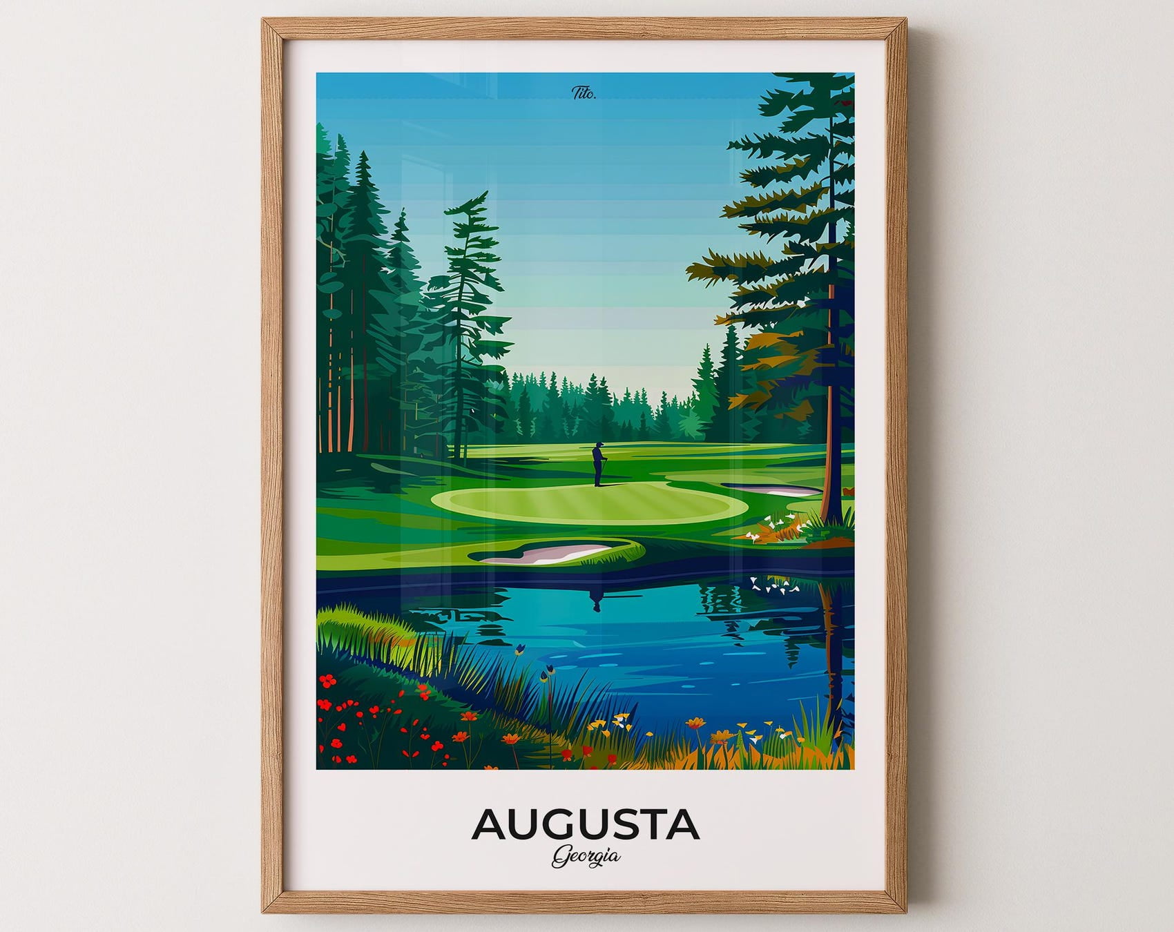 AUGUSTA Poster, Augusta Travel Poster, Augusta Art Print, Augusta Wall ...
