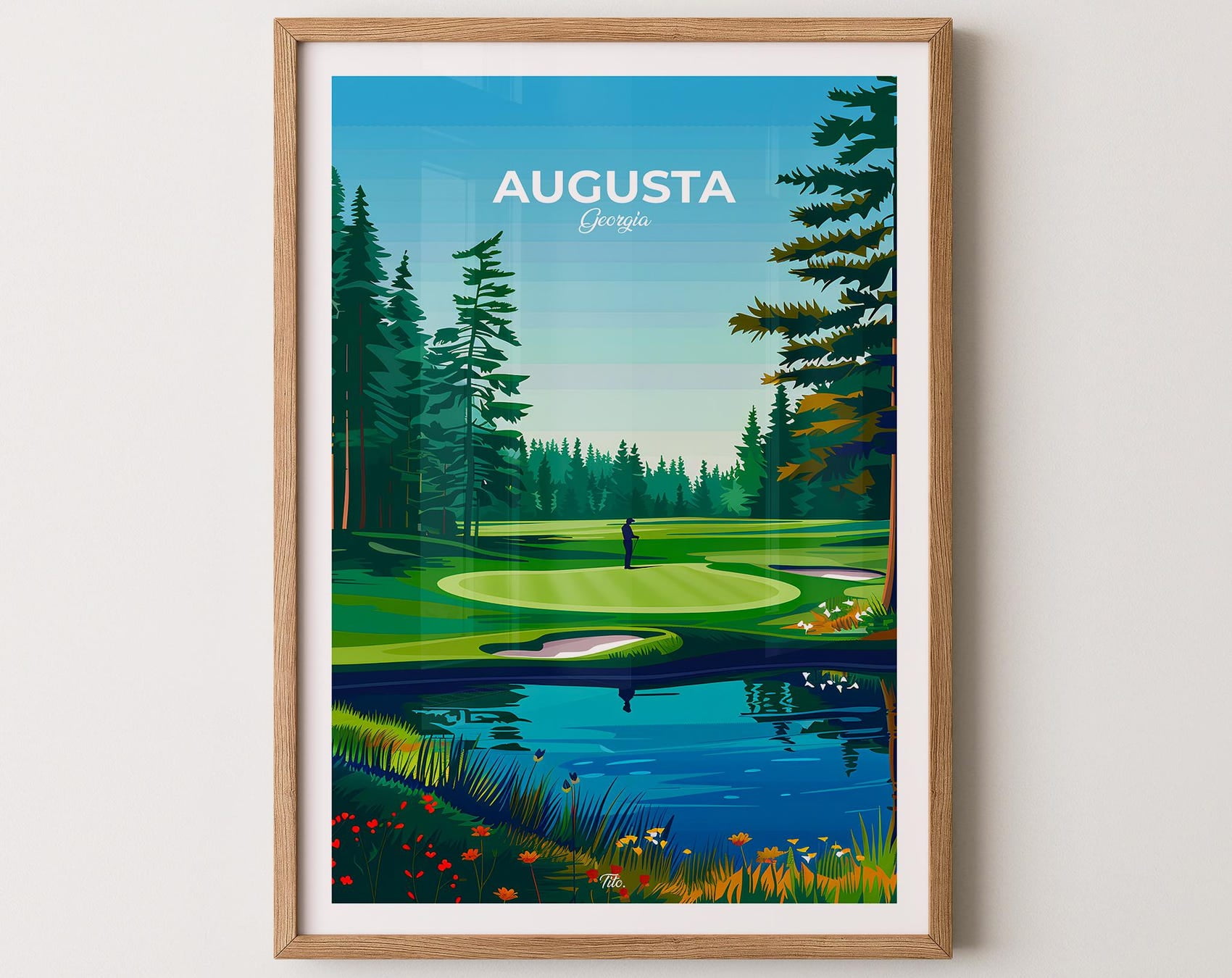 AUGUSTA Poster, Augusta Travel Poster, Augusta Art Print, Augusta Wall ...