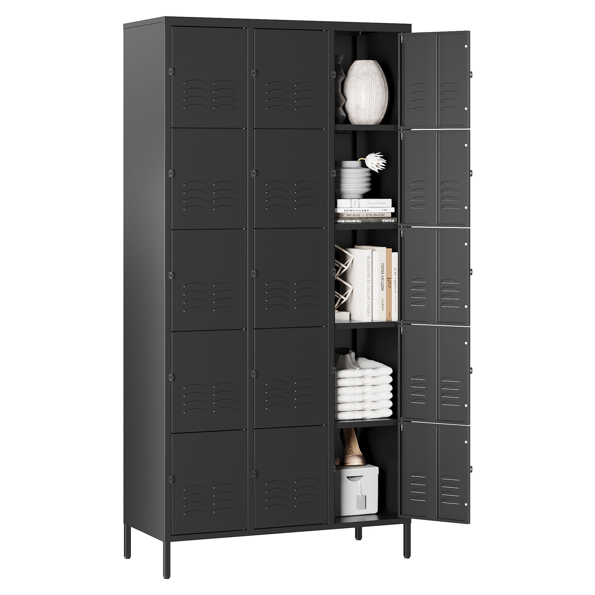AUHUP Metal Locker for Employees with lock, Industrial Steel Storage ...