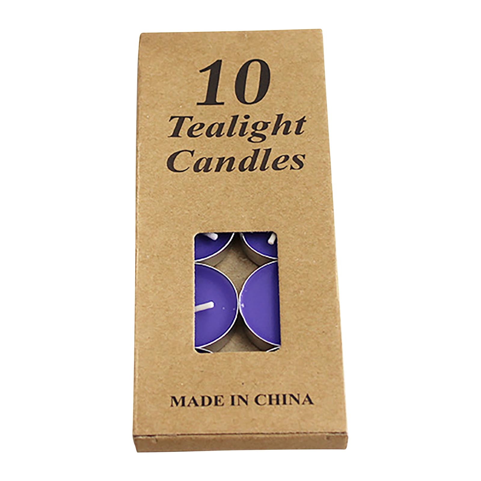 AUHomi 10 Pack Tea Candles Wedding Party and Home Decoration, Votive ...