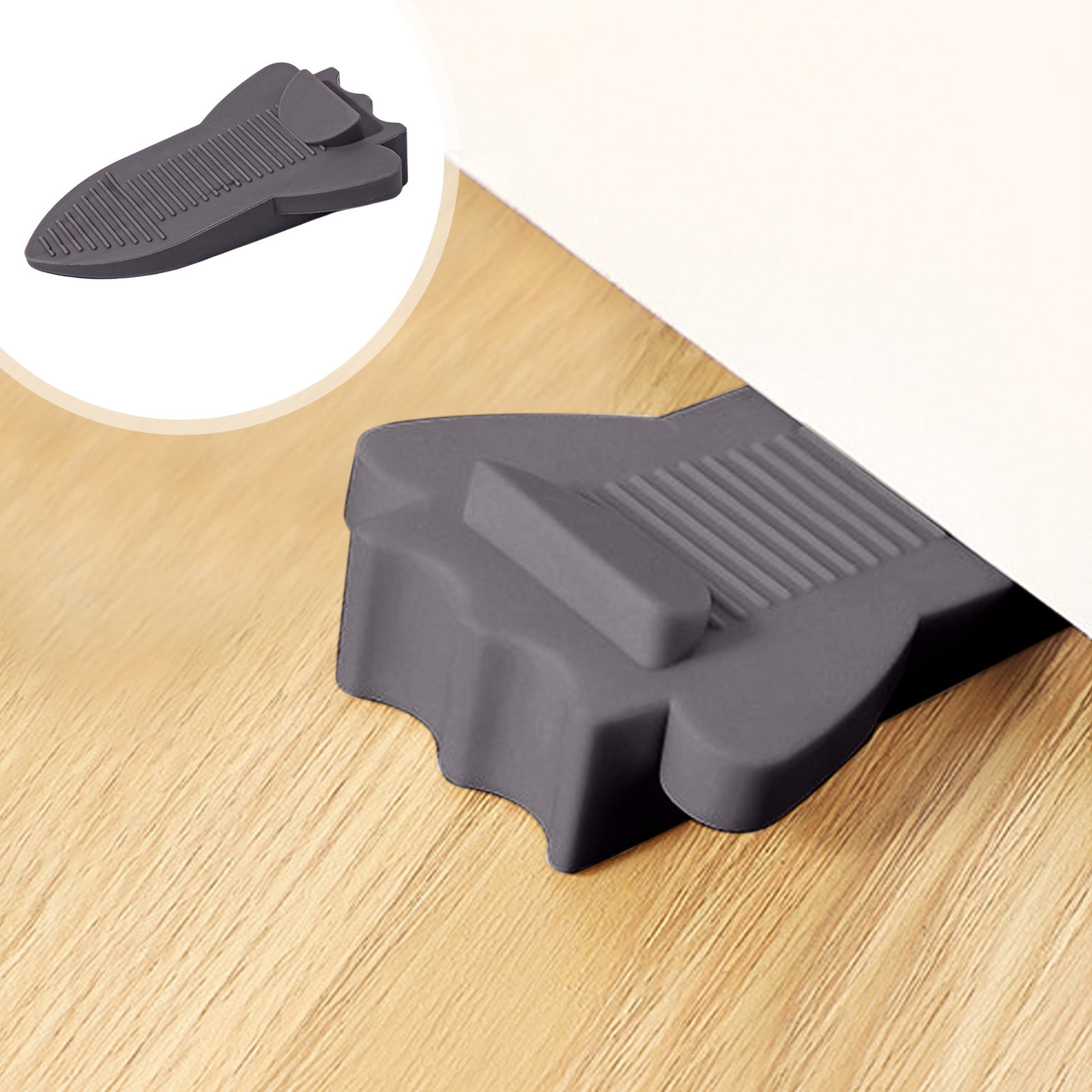 AUHomi 1Pcs Door Stopper TPR Rubber Wedge, Windproof Door Blocker for ...