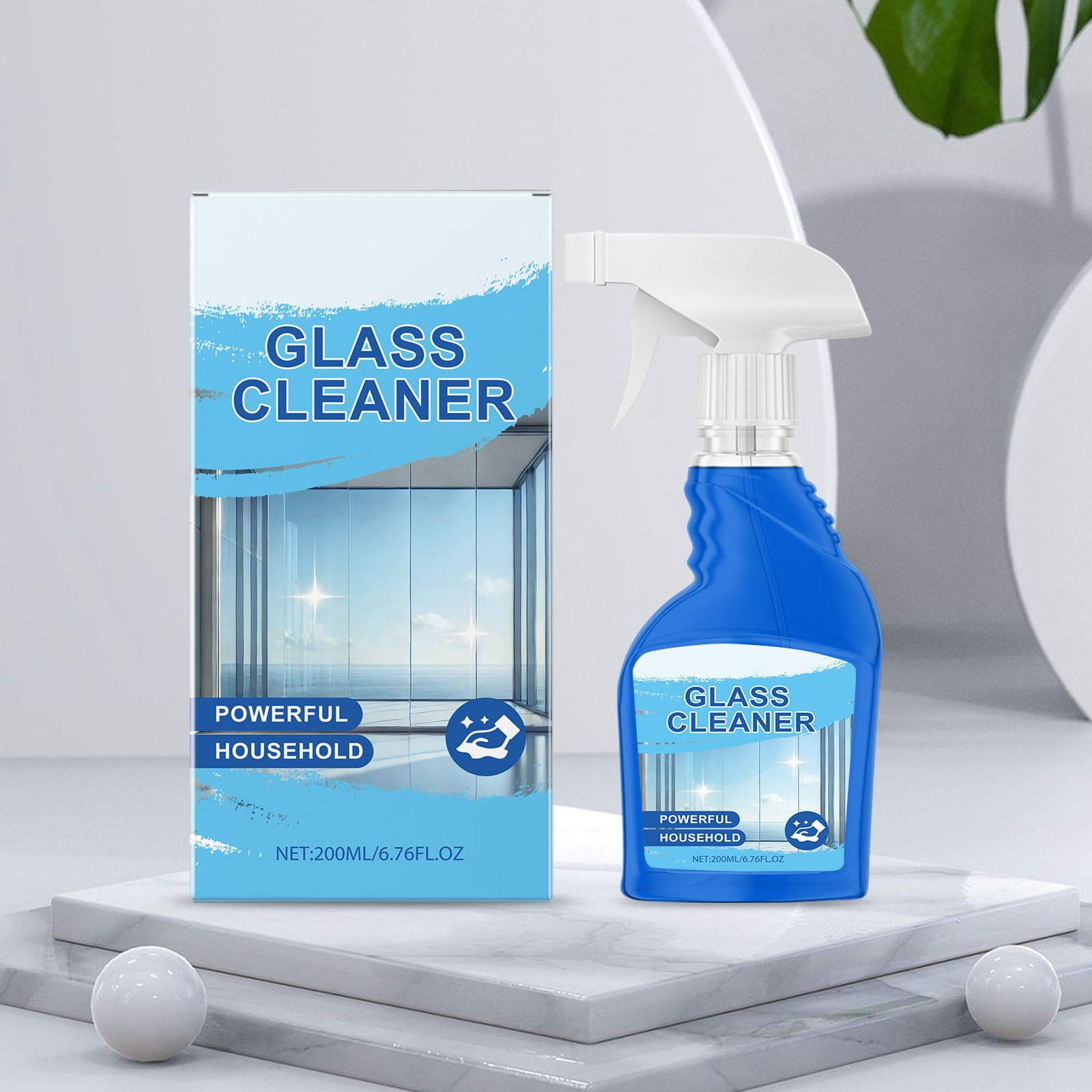 AUHomi 2-in-1 Glass Cleaner & Water Stain Removal (8 Fl Oz) | Deep ...