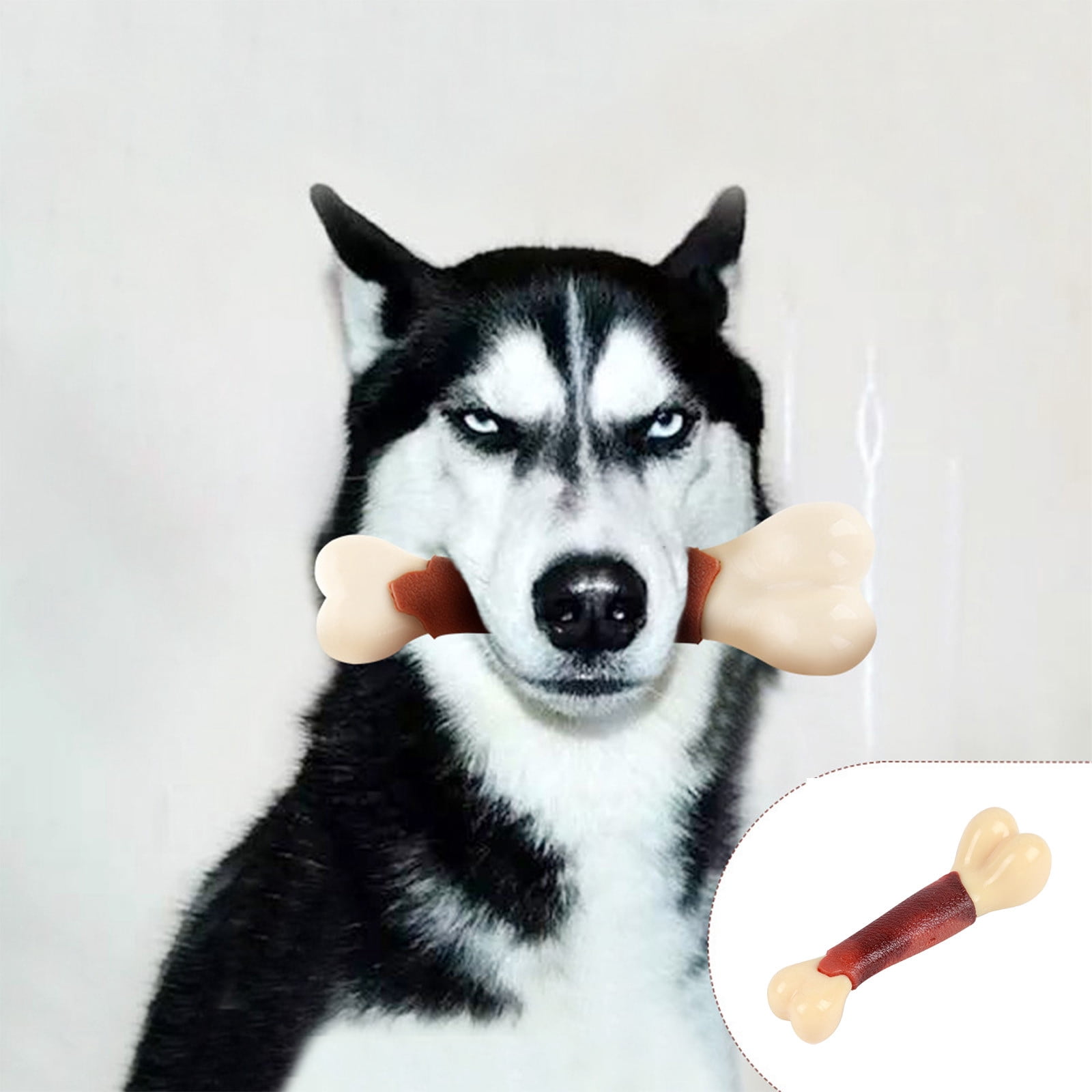 AUHomi Durable Dog Chew Toy for Aggressive Chewers, Tough Nylon Bone ...