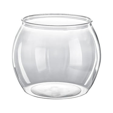 16 oz Clear Mini Plastic Fish Bowls (12 Pack) for Drinks, Decorations ...