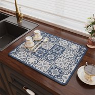 CheAAlet Diatomite Water-Absorbent Kitchen Counter Mat, Quick-Dry Heat ...