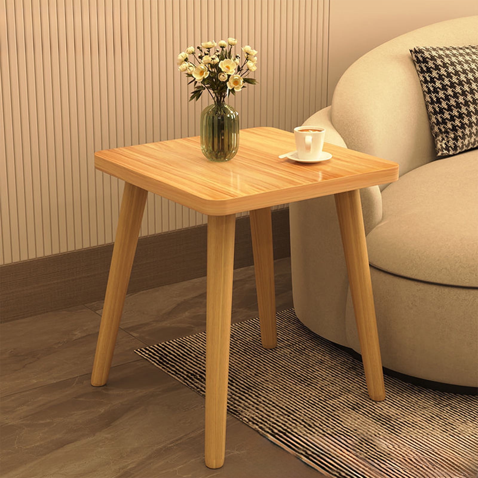 AUHomi Side Table, Modern End Table, Wooden Small for Living Room ...